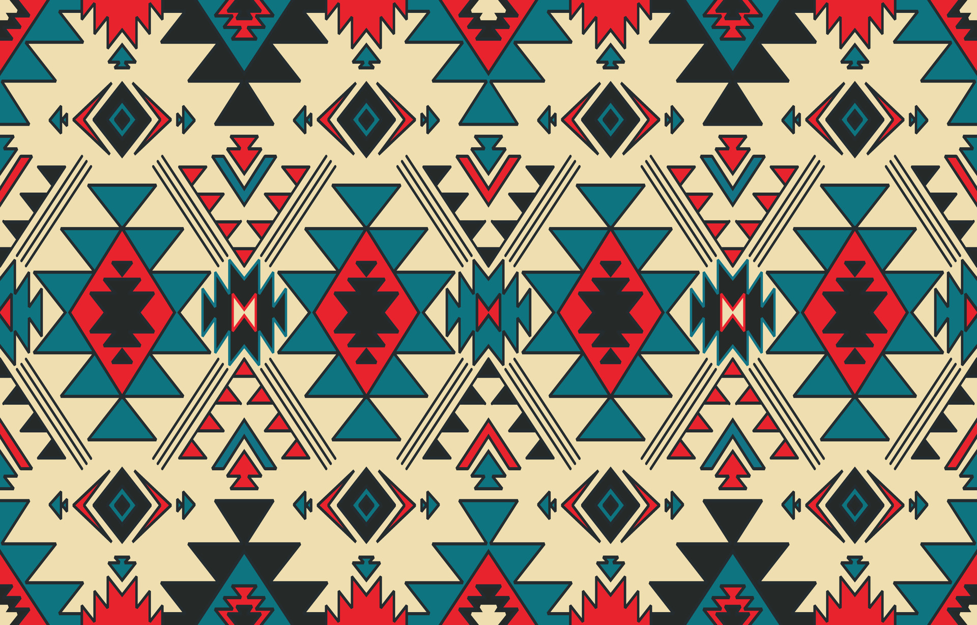 Aztec, Navajo geometric seamless pattern. Native American Southwest print. Ethnic design ...