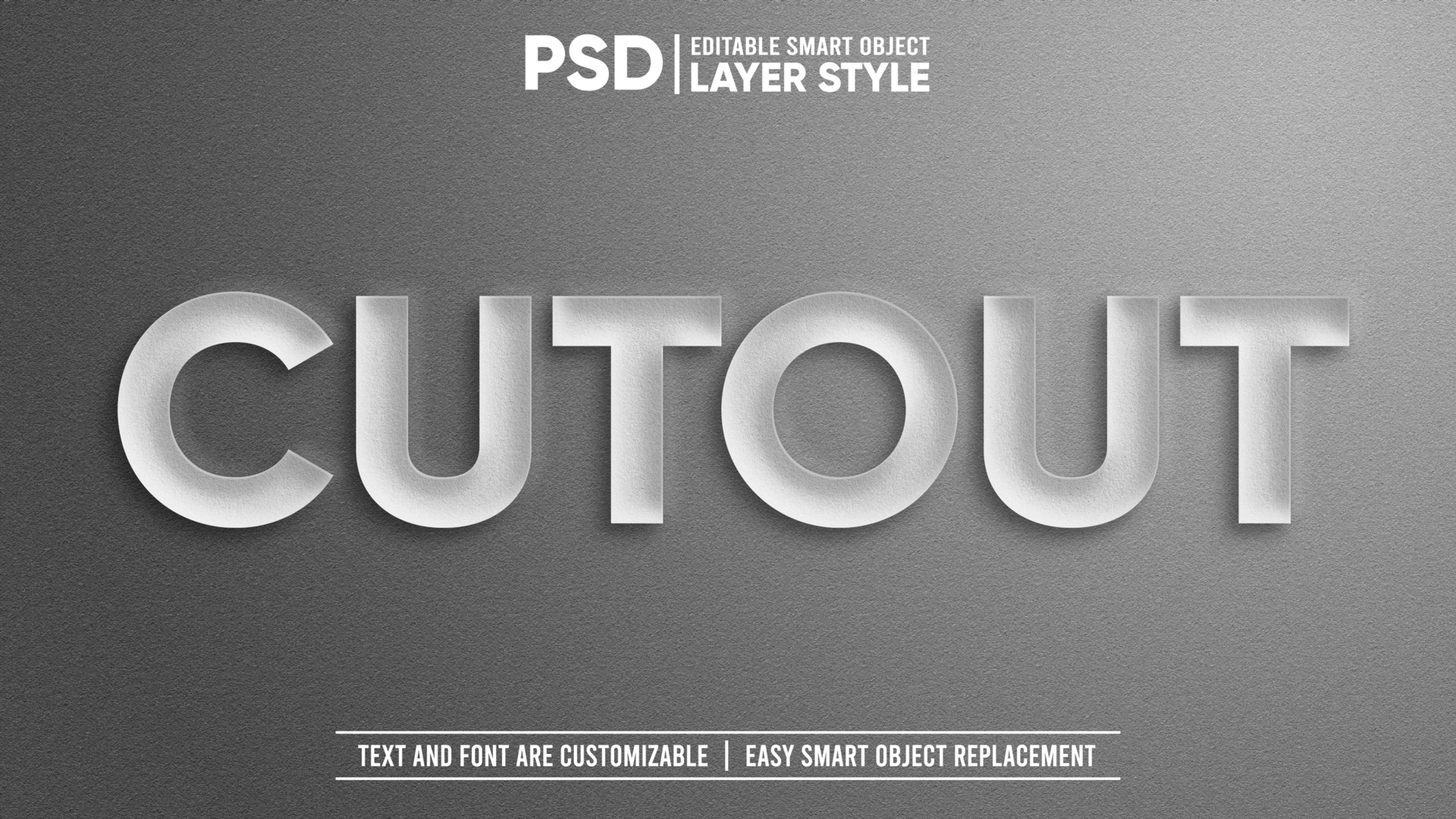 Elegant Black and White Paper Cutout Sliced Editable Text Effect Smart ...