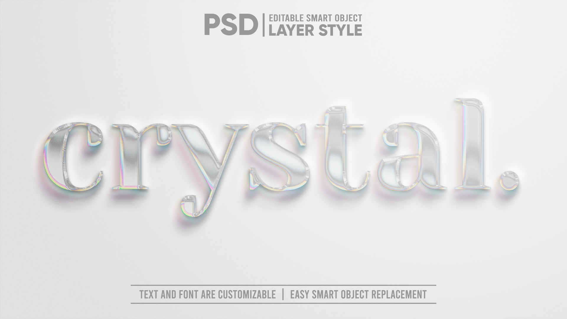 Shiny Crystal Gem Transparent Realistic 3D Editable Layer Style Smart ...