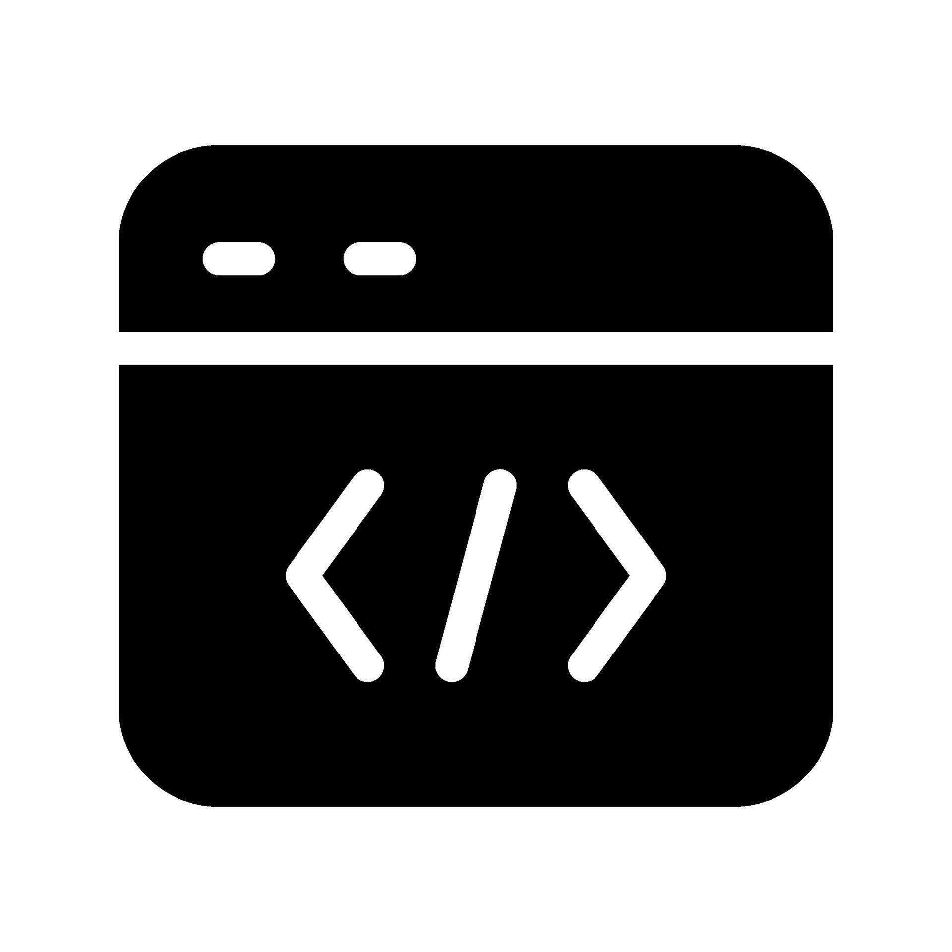 Coding Icon Vector Symbol Design Illustration 26626039 Vector Art at ...