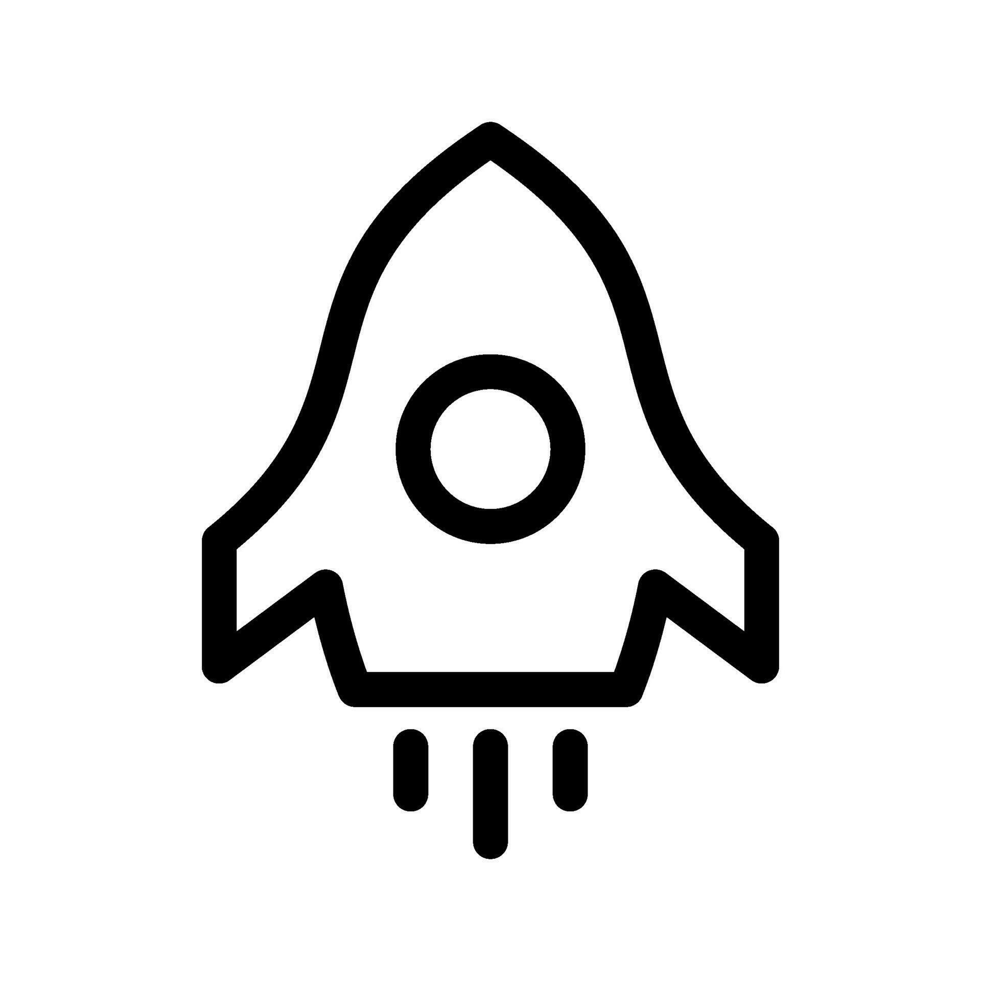 Rocket Icon Vector Symbol Design Illustration 26627145 Vector Art at ...