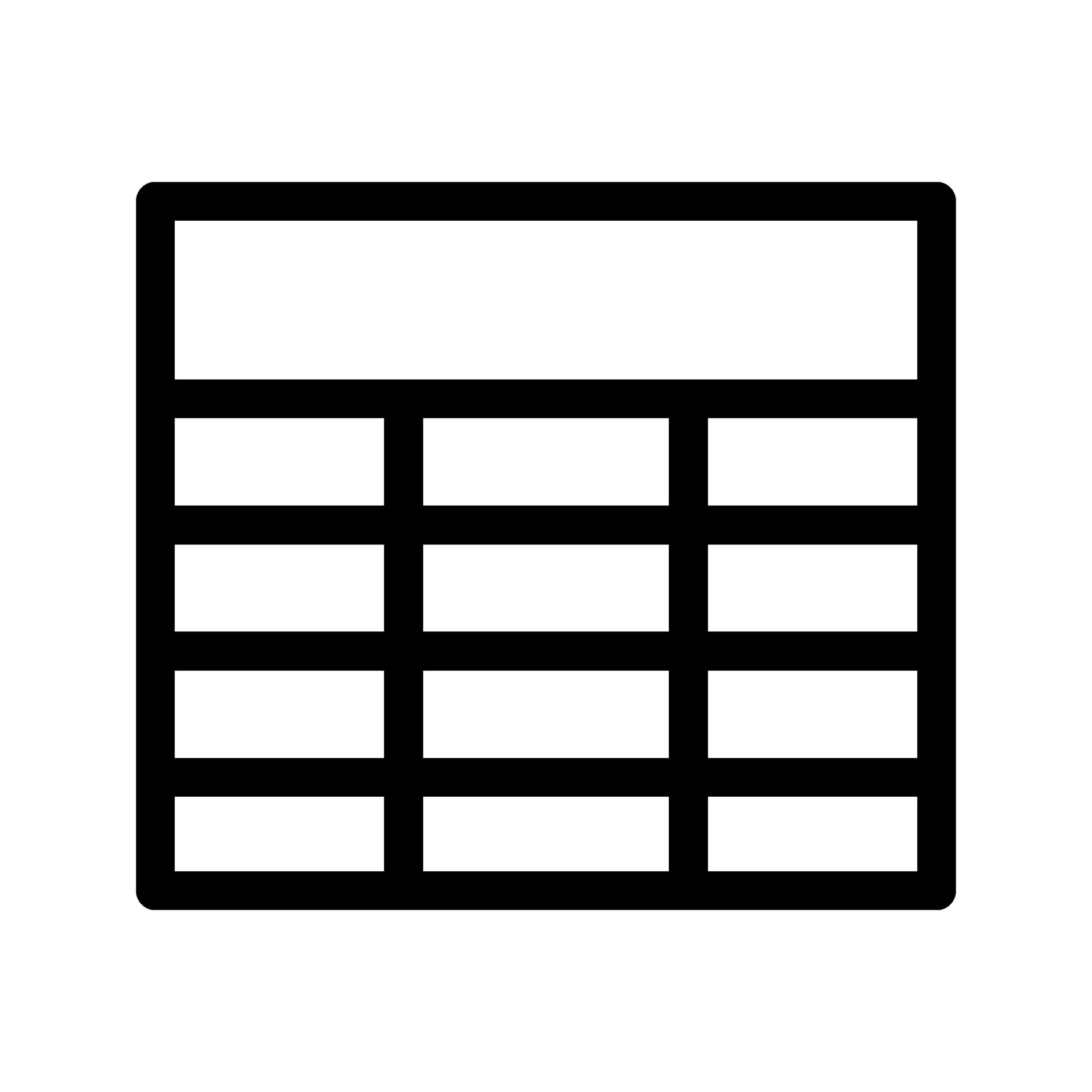 Spreadsheet Icon Vector Symbol Design Illustration 26633147 Vector Art