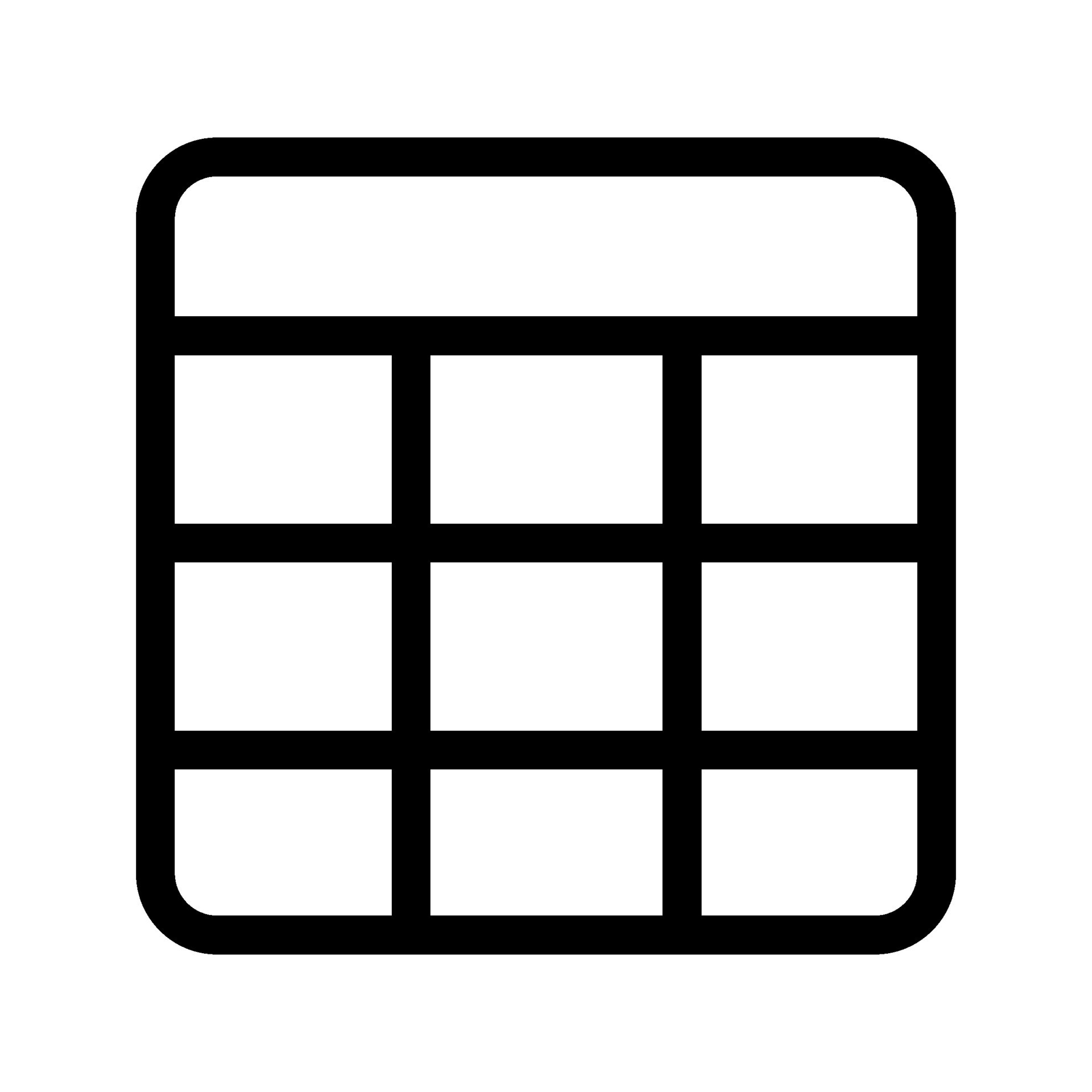 Spreadsheet Icon Vector Symbol Design Illustration 26635545 Vector Art