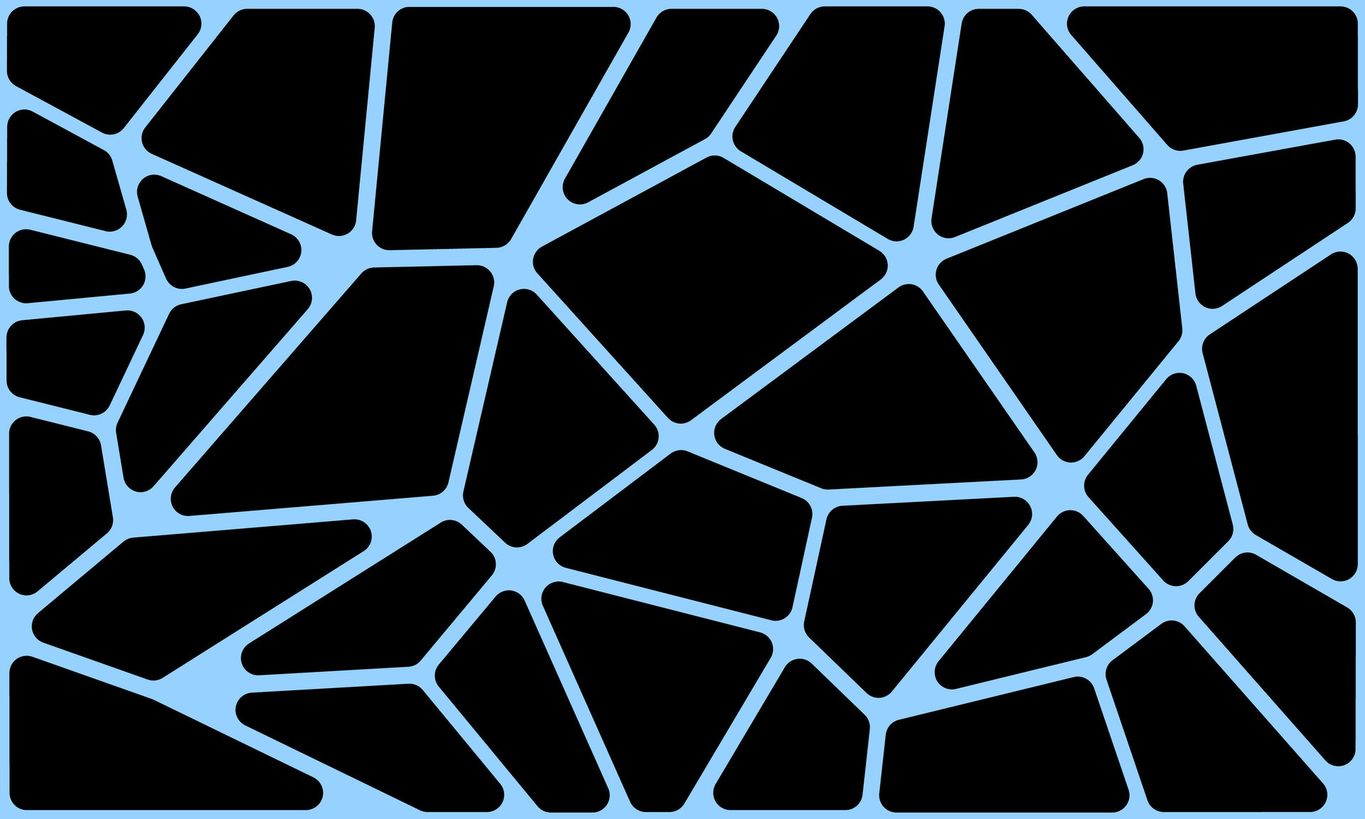 Voronoigeometric Pattern Background Forming Stone Foundation Array