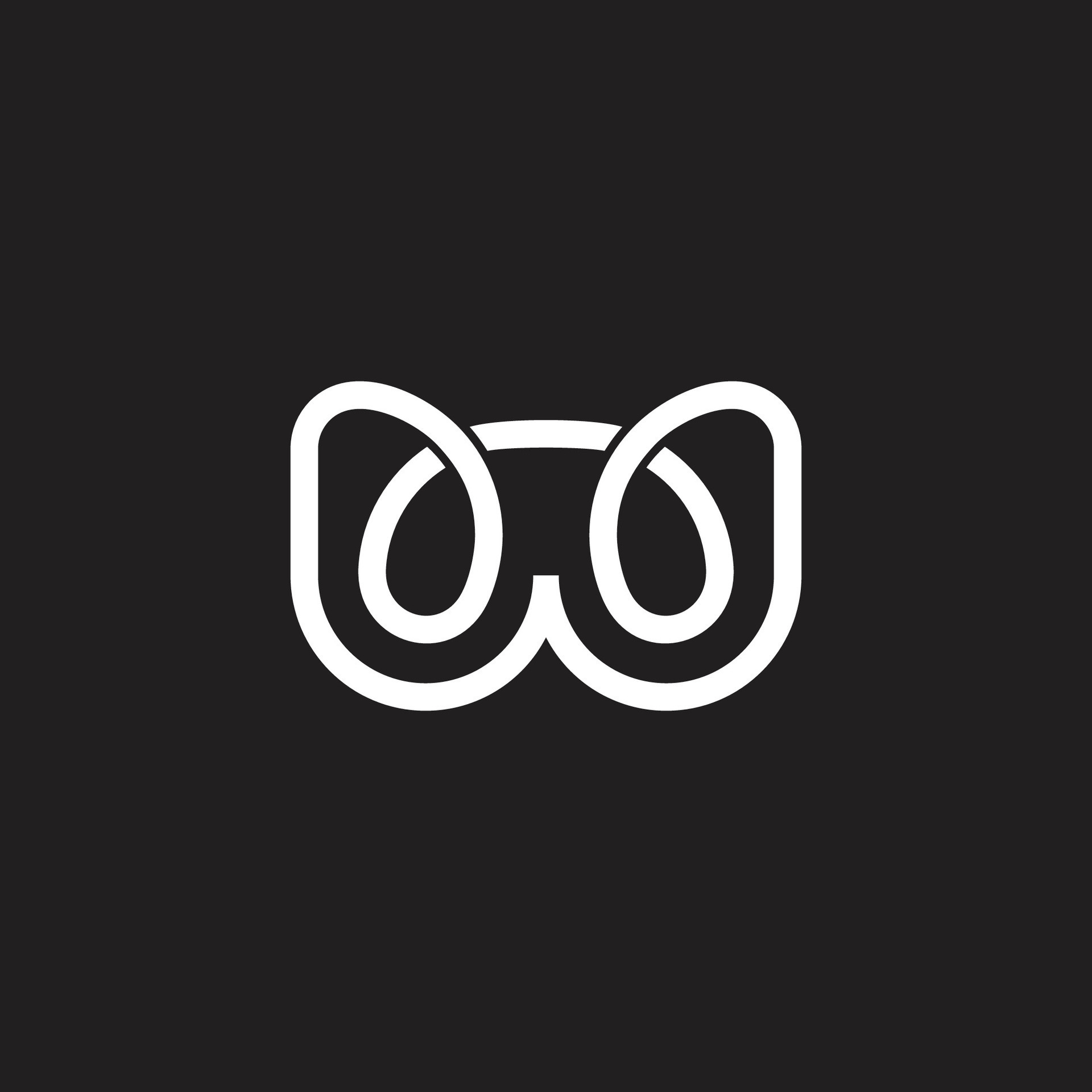 letter w abstract thin loop line logo vector 26639023 Vector Art at ...