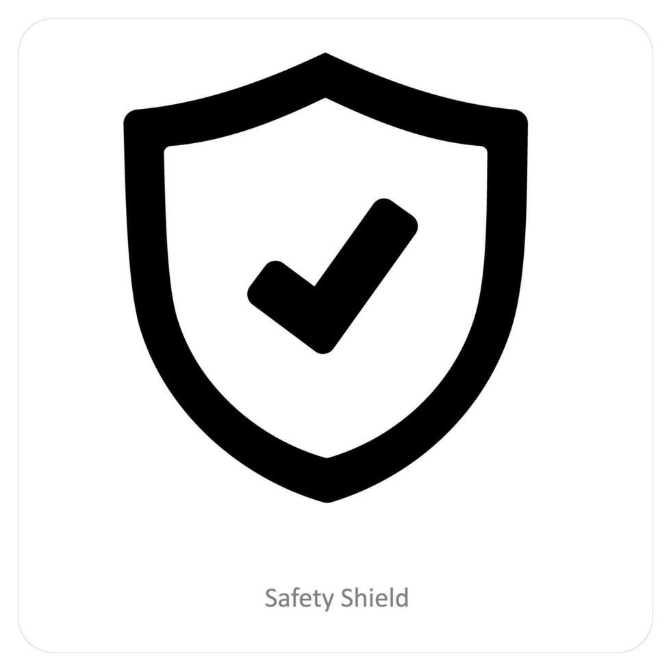 Safety Shield and label icon concept 26640944 Vector Art at Vecteezy