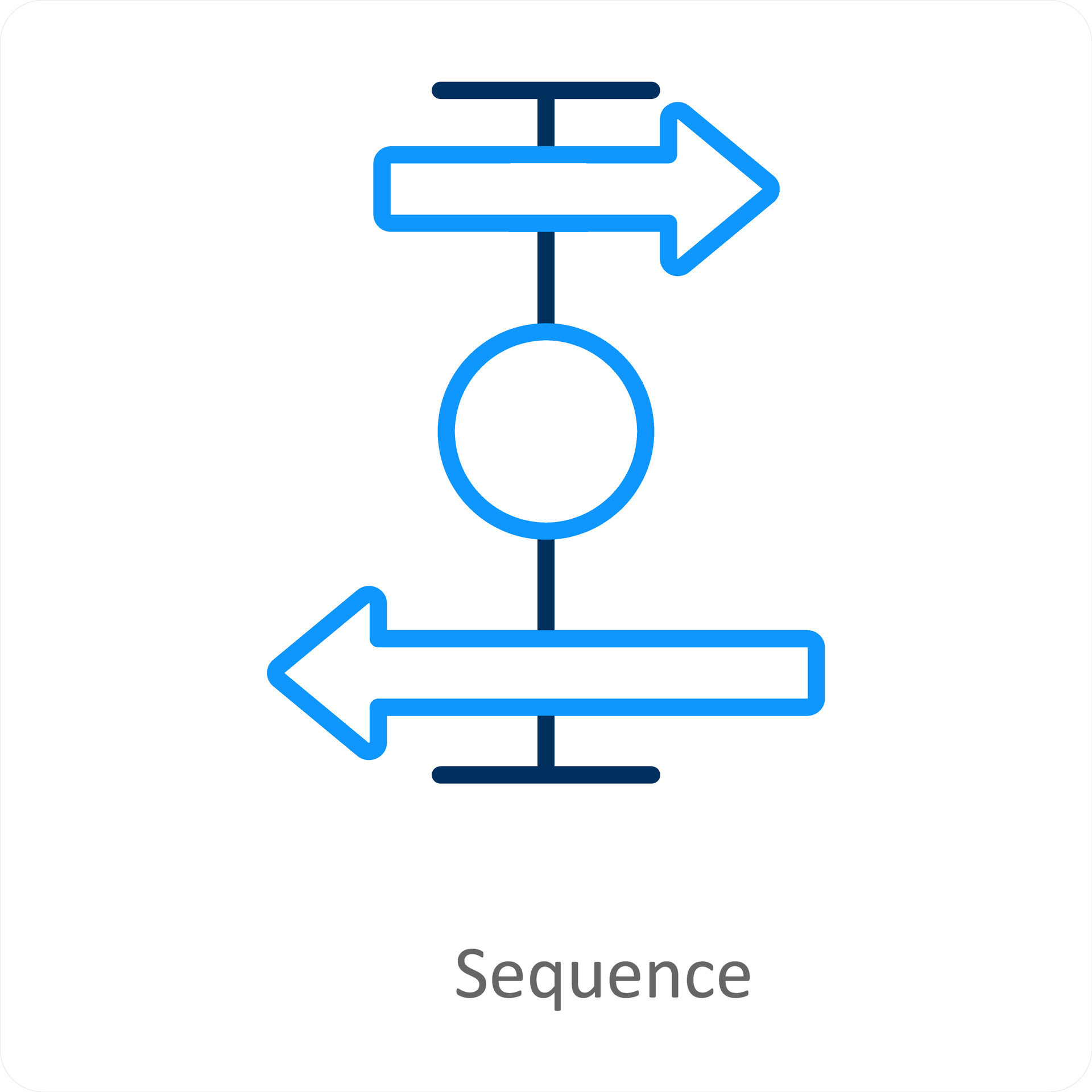 Sequence and series icon concept 26640991 Vector Art at Vecteezy