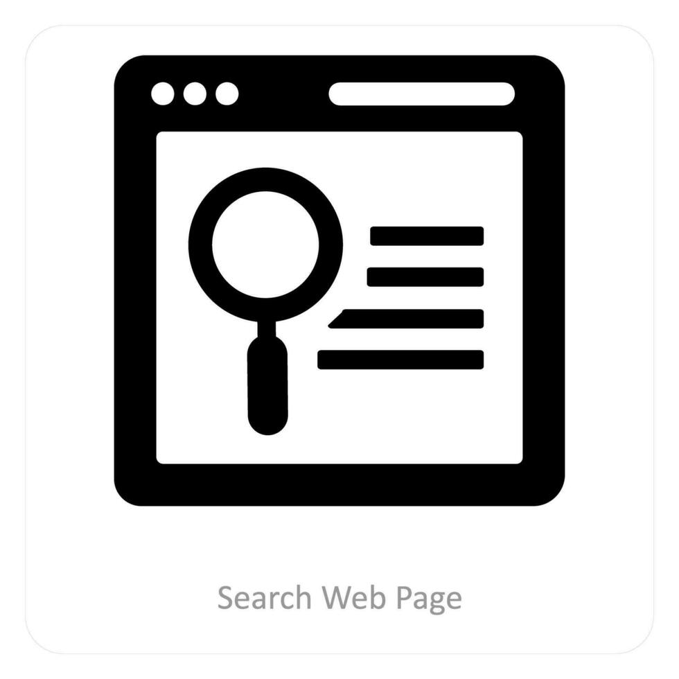 Search Web Page icon concept 26641098 Vector Art at Vecteezy Search Web Page icon concept 26641098 Vector Art at Vecteezy