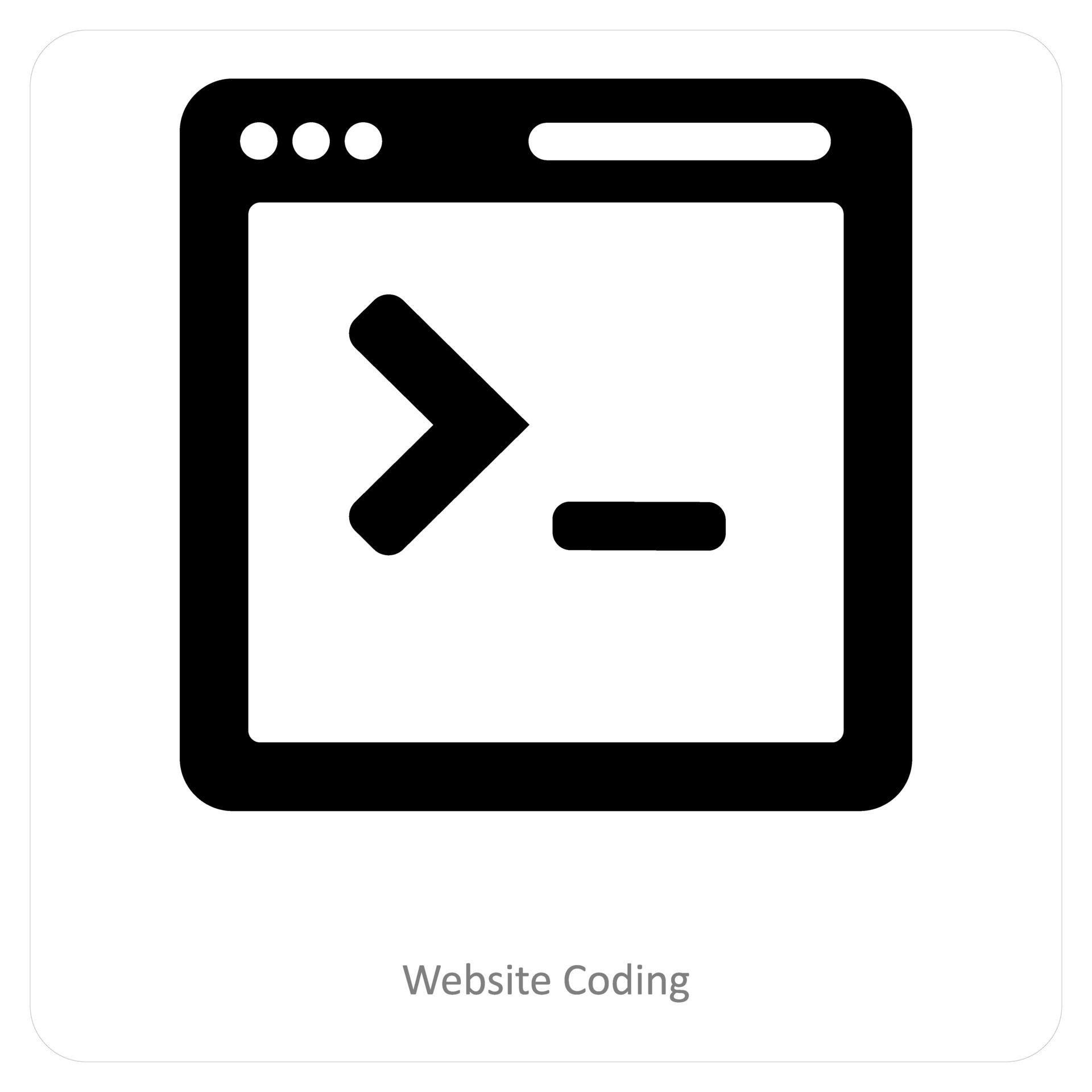 Website Coding And Coding Icon Concept 26641131 Vector Art At Vecteezy