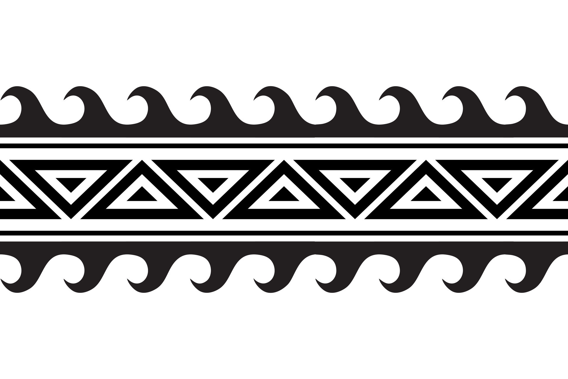 Maori polynesian tattoo bracelet. Tribal sleeve seamless pattern vector ... Maori polynesian tattoo bracelet. Tribal sleeve seamless pattern vector ...