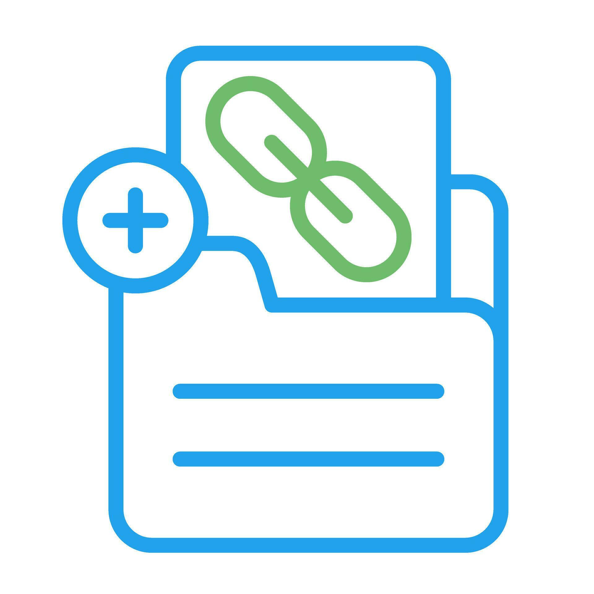 Document Insert Link Vector Icon 26642862 Vector Art at Vecteezy