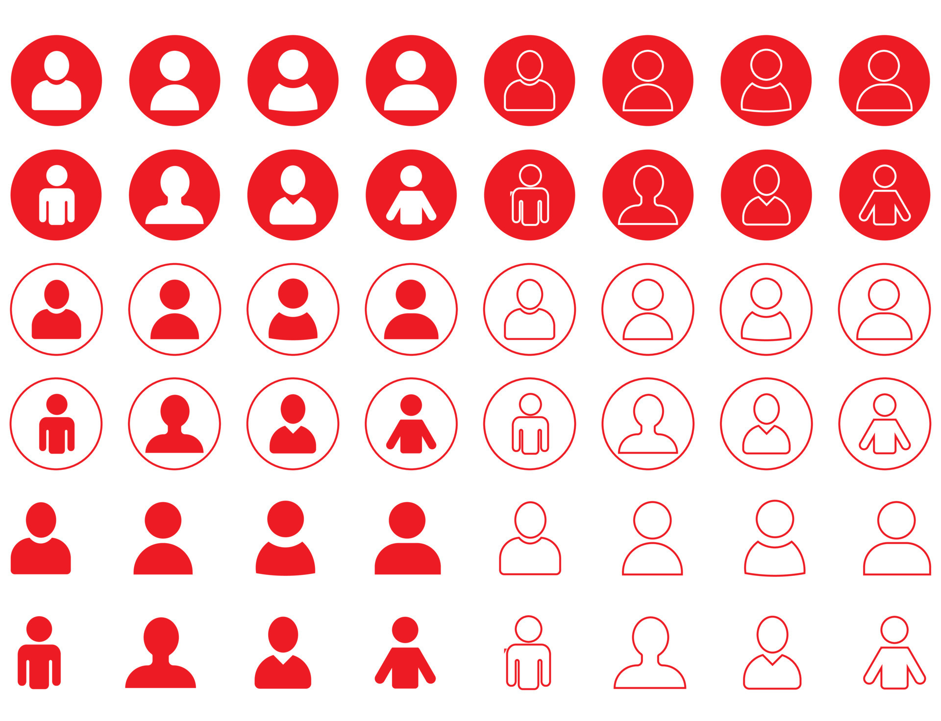 Set of user icon. User icon design. 26645746 Vector Art at Vecteezy