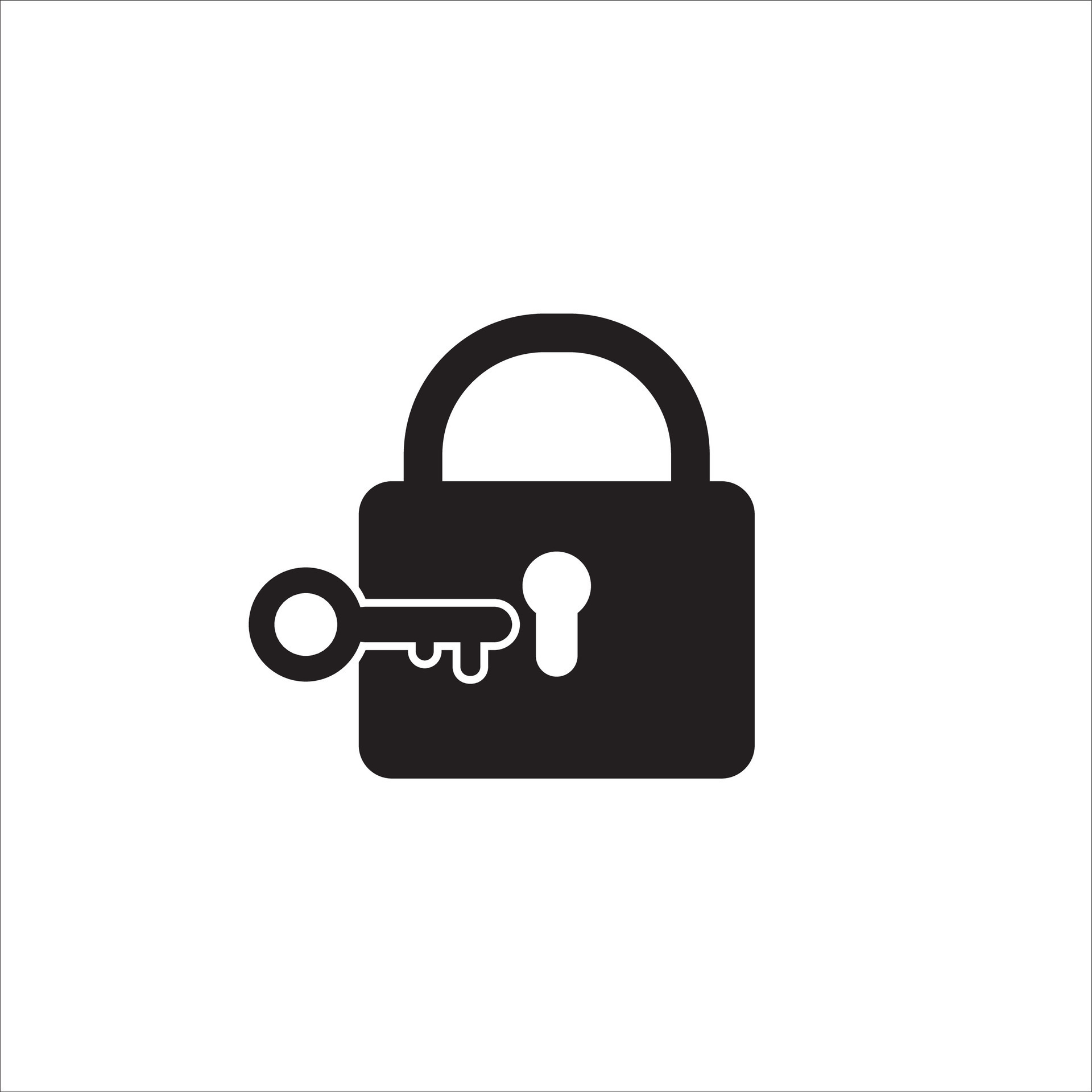 lock and key icon vector illustration symbol 26651786 Vector Art at Vecteezy