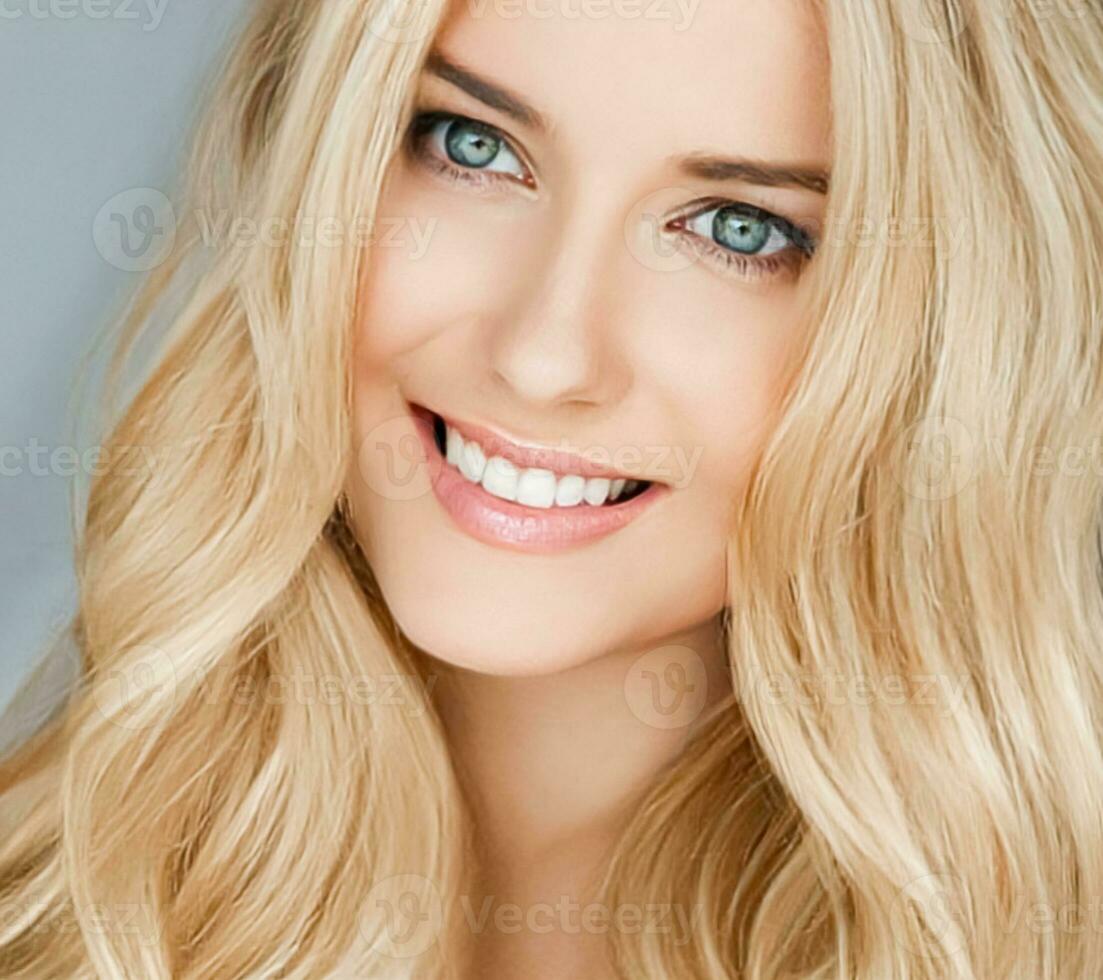 Beautiful blonde woman smiling, white teeth smile 26656761 Stock Photo ... Beautiful blonde woman smiling, white teeth smile 26656761 Stock Photo ...