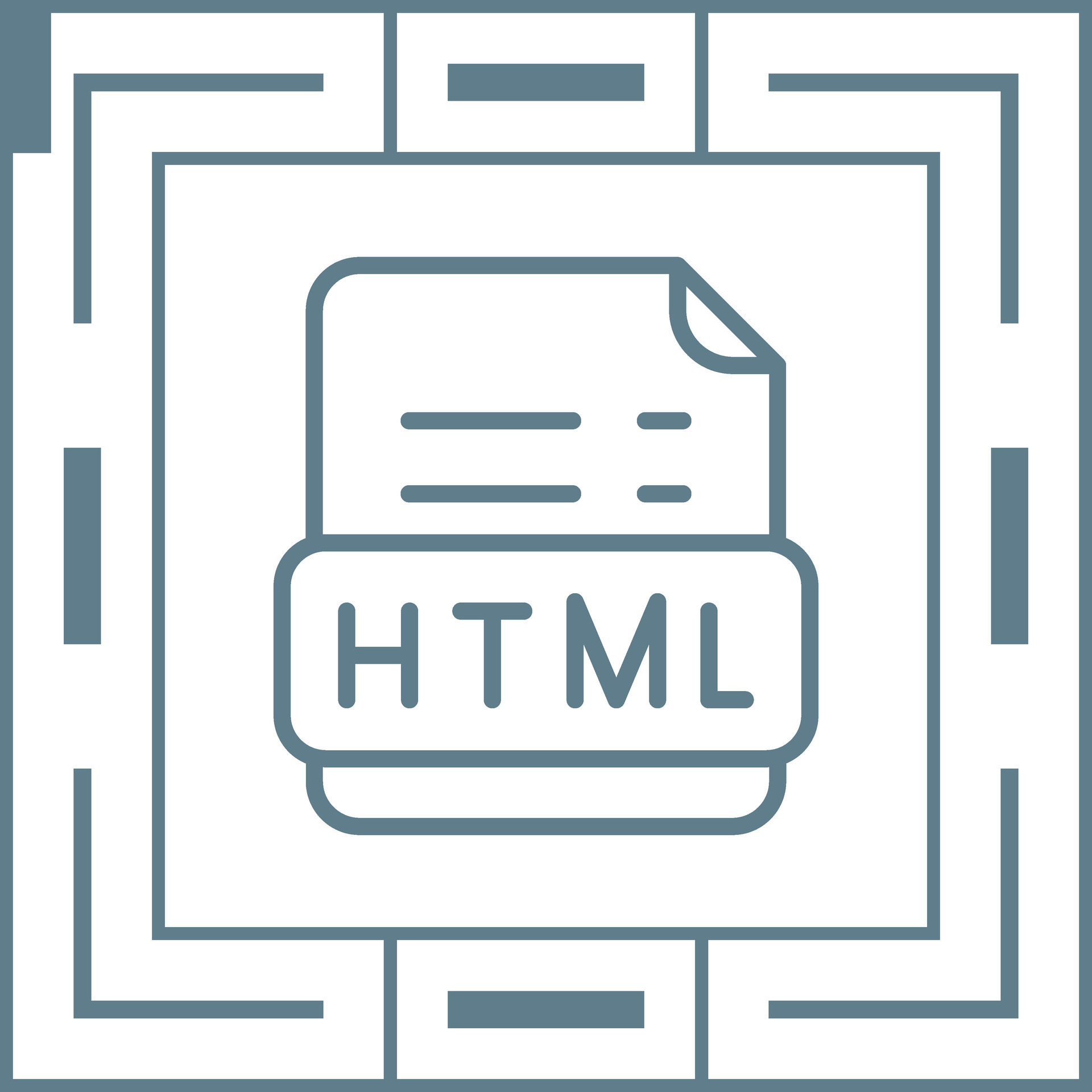 Html Vector Icon 26668405 Vector Art at Vecteezy