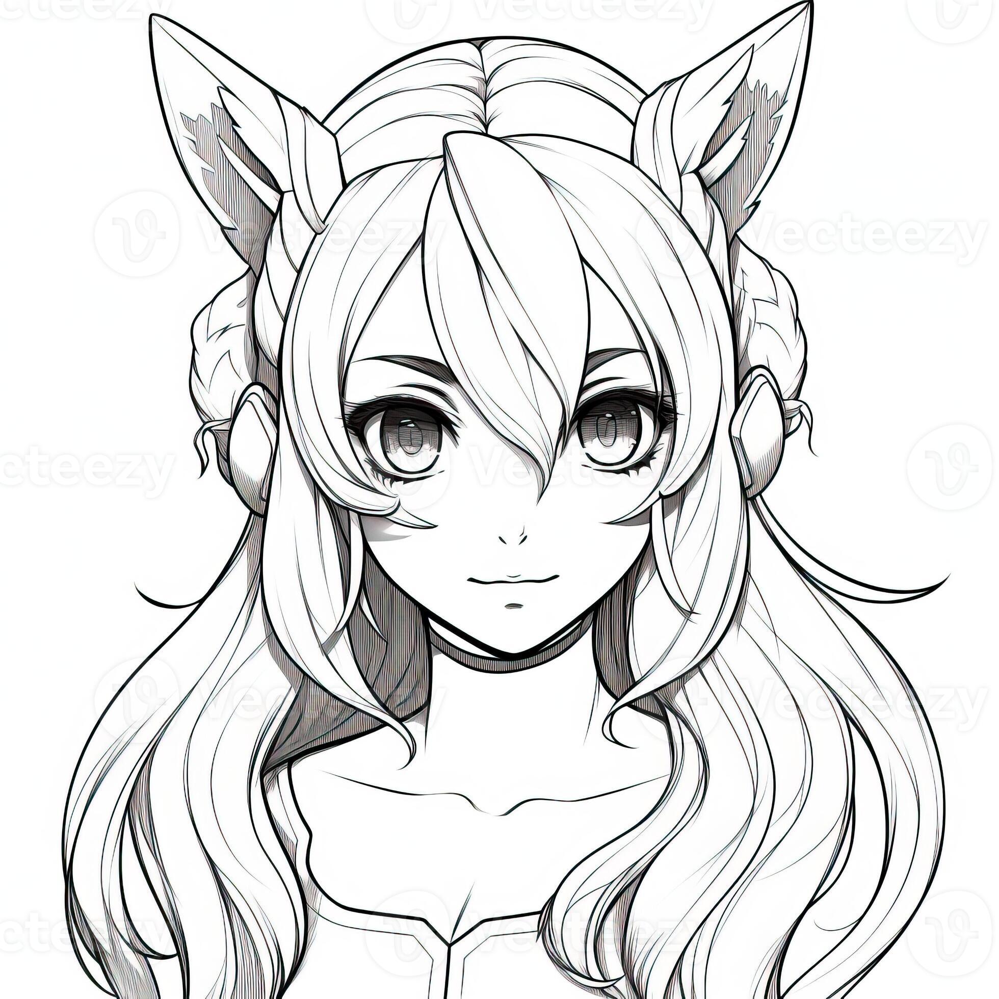 Anime Girl Coloring Pages 26673095 Stock Photo at Vecteezy Anime Girl Coloring Pages 26673095 Stock Photo at Vecteezy