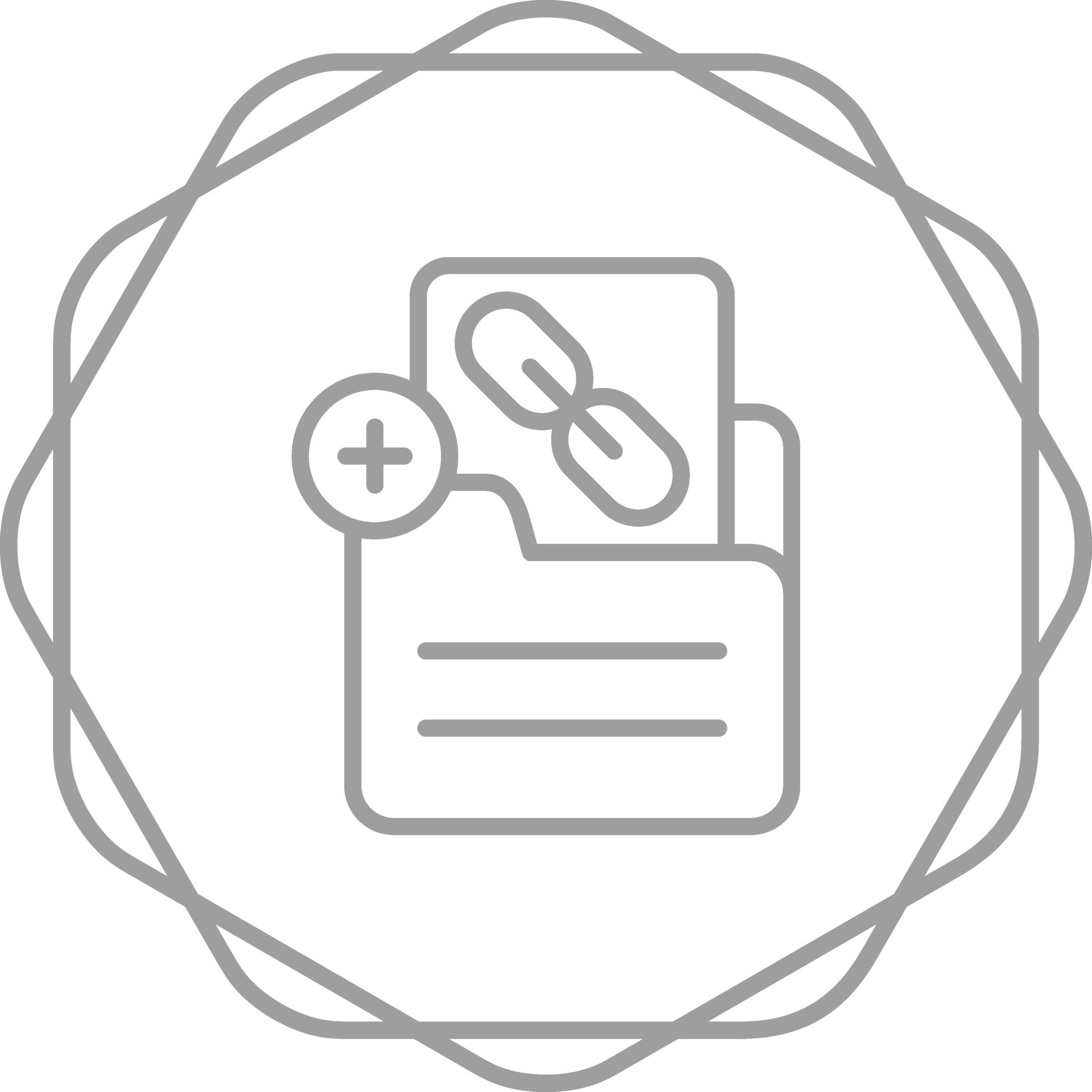 Document Insert Link Vector Icon 26673800 Vector Art at Vecteezy