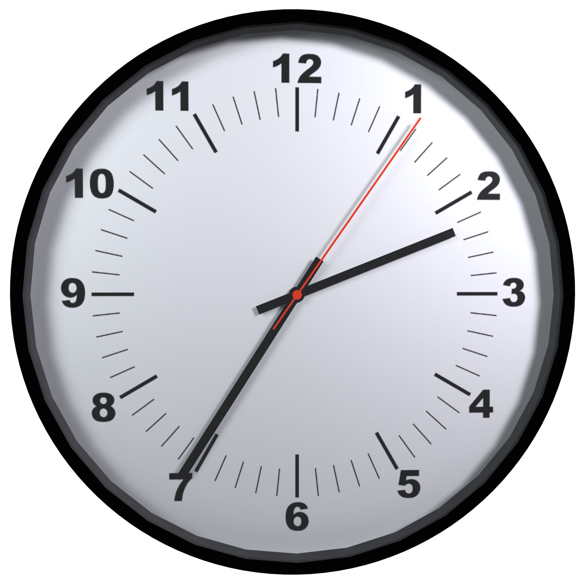 3d Rendering Of Clock Object 26676318 Png