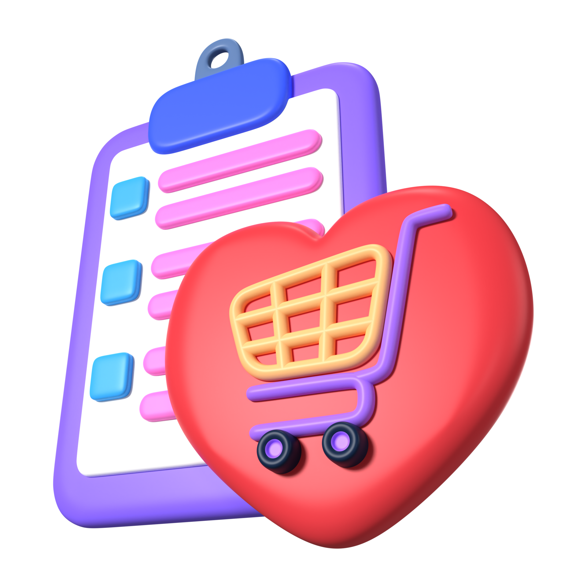 Wish List 3D Illustration Icon 26679012 PNG