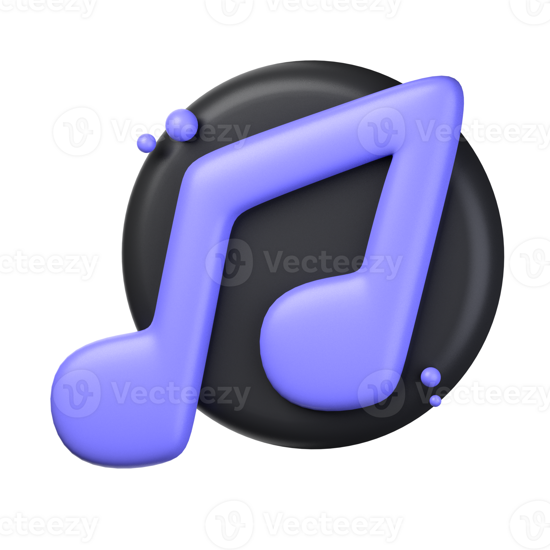 music player 3d icon illustration object. user interface 3d rendering ...