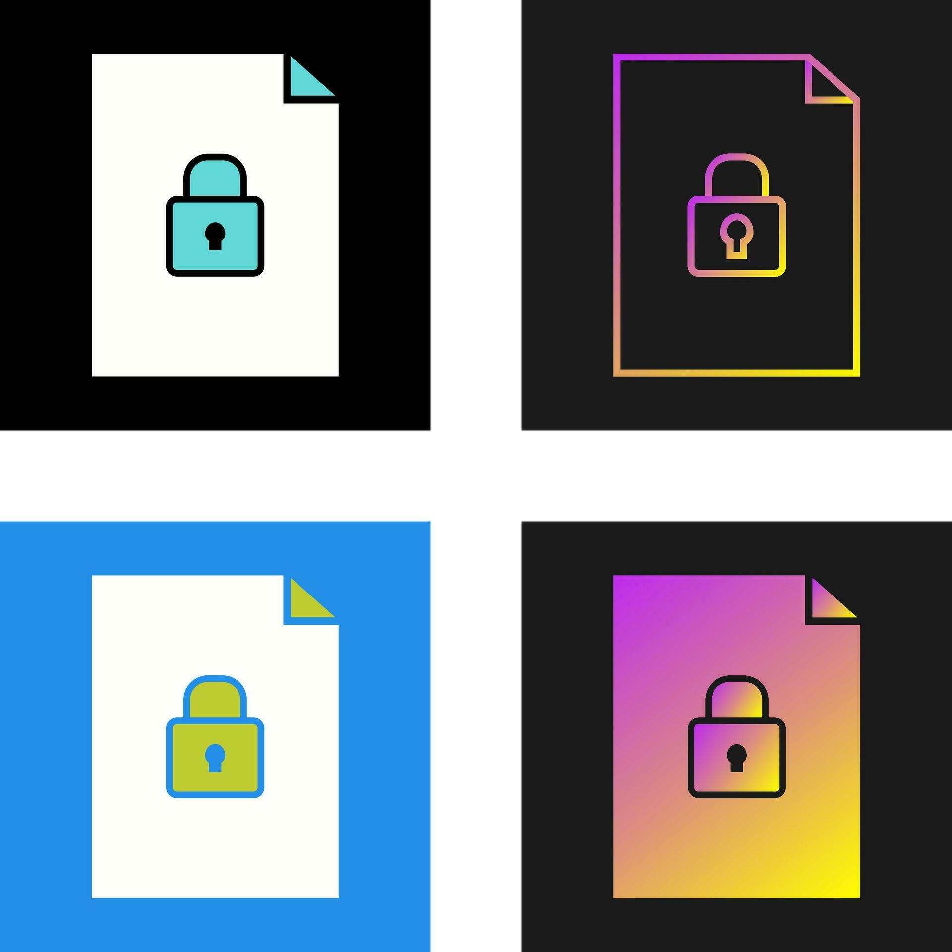 Secure Document Vector Icon 26680562 Vector Art at Vecteezy