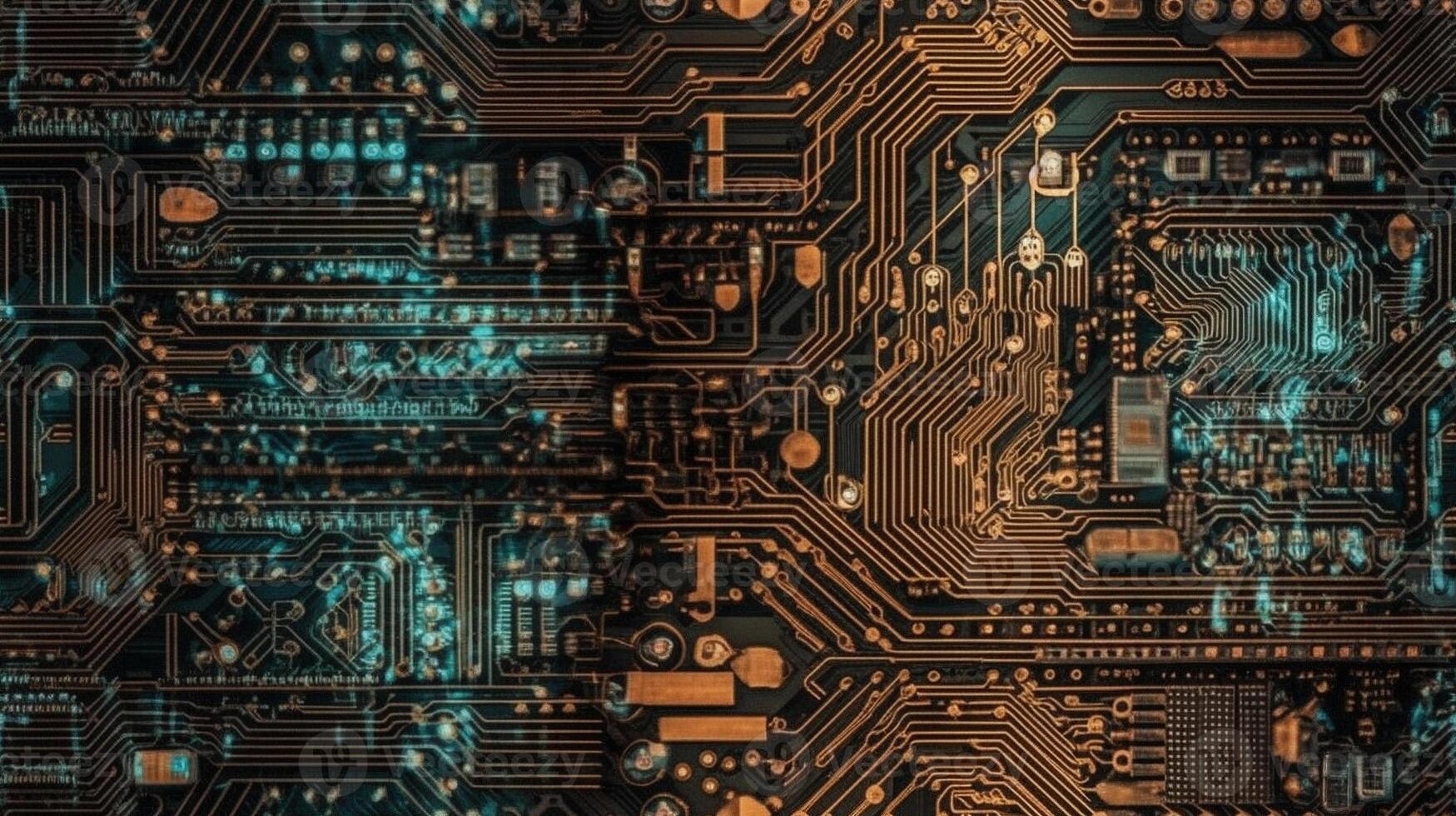 Circuit Board Background Tile