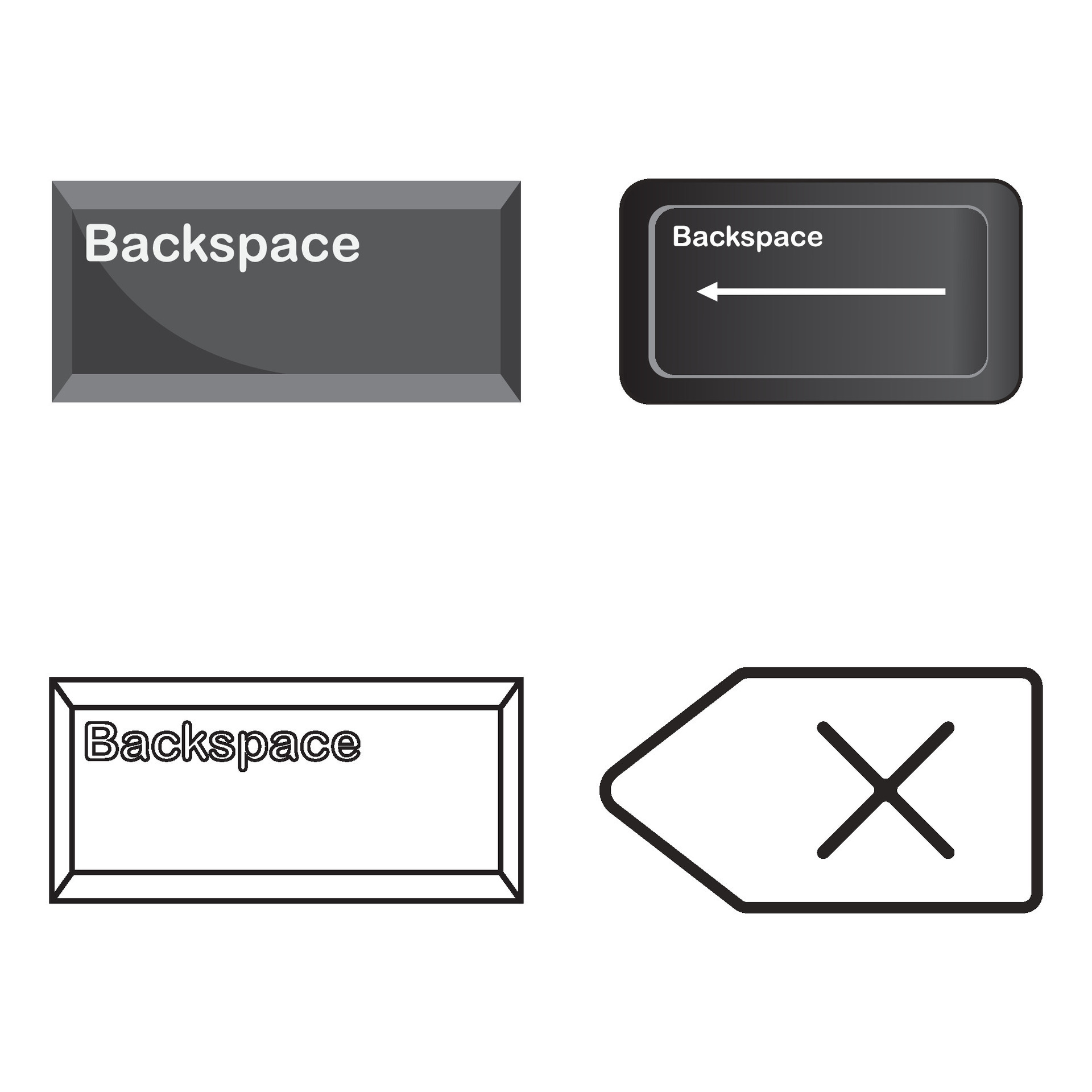 Backspace button icon 26692314 Vector Art at Vecteezy Backspace button icon 26692314 Vector Art at Vecteezy