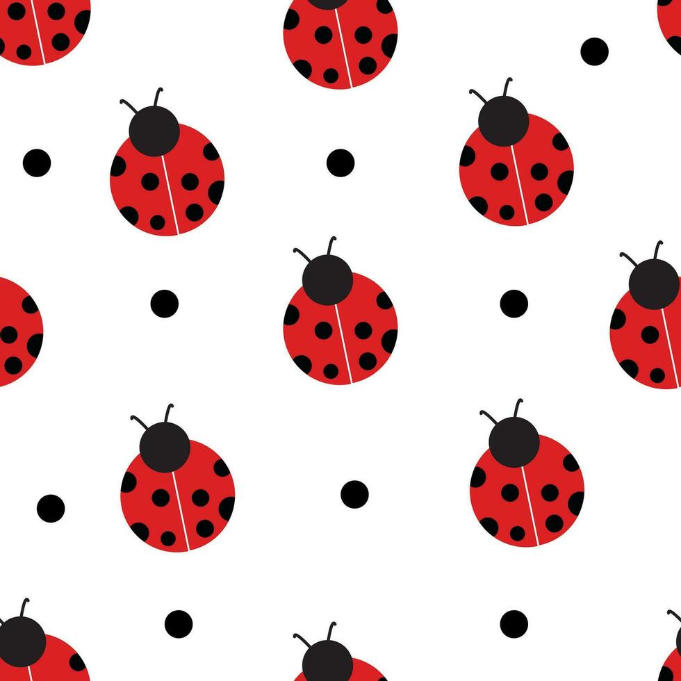 Seamless pattern with ladybug. Texture 26693248 Vector Art at Vecteezy