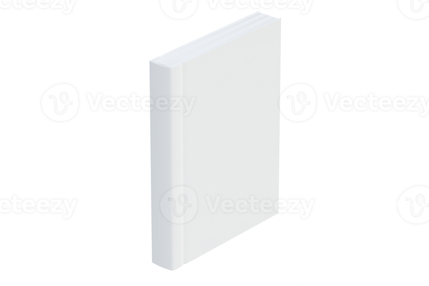 Mockup Of A Blank Hardcover Book On Isolated Background Template Ready For Design Presentation