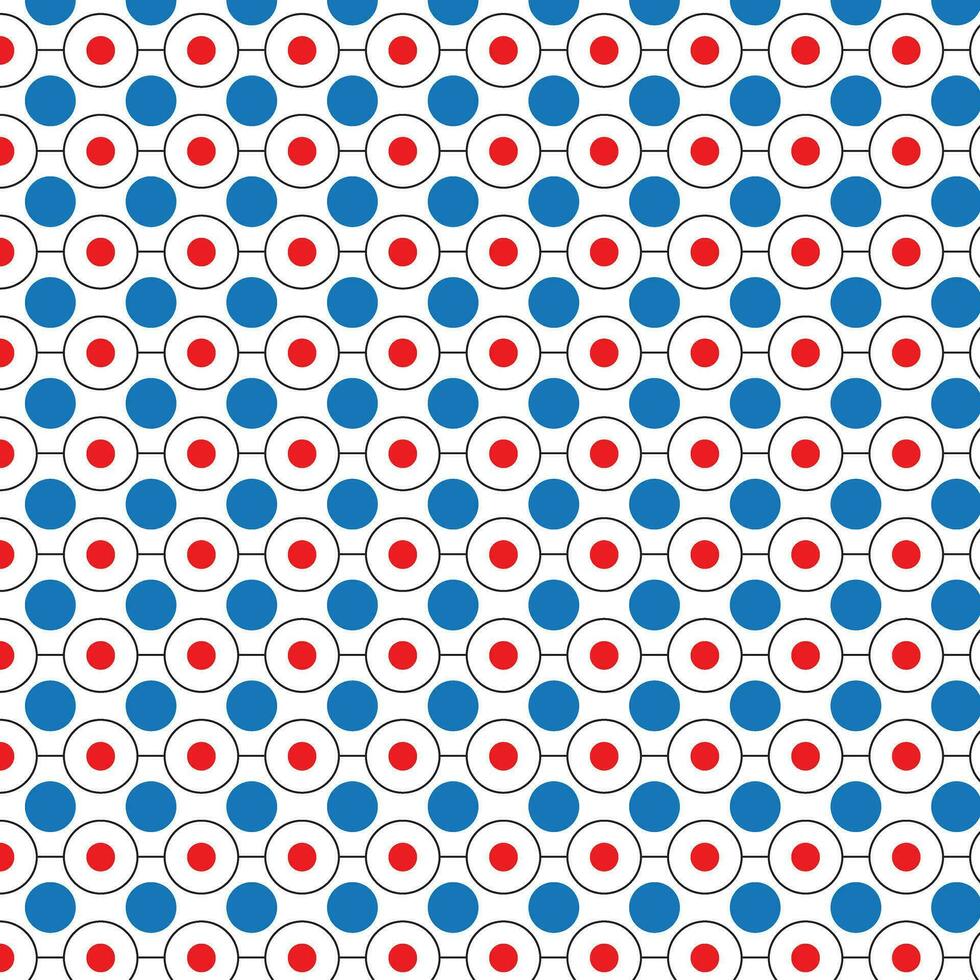 abstract geometric blue red circle repeat pattern. 26696684 Vector Art ...