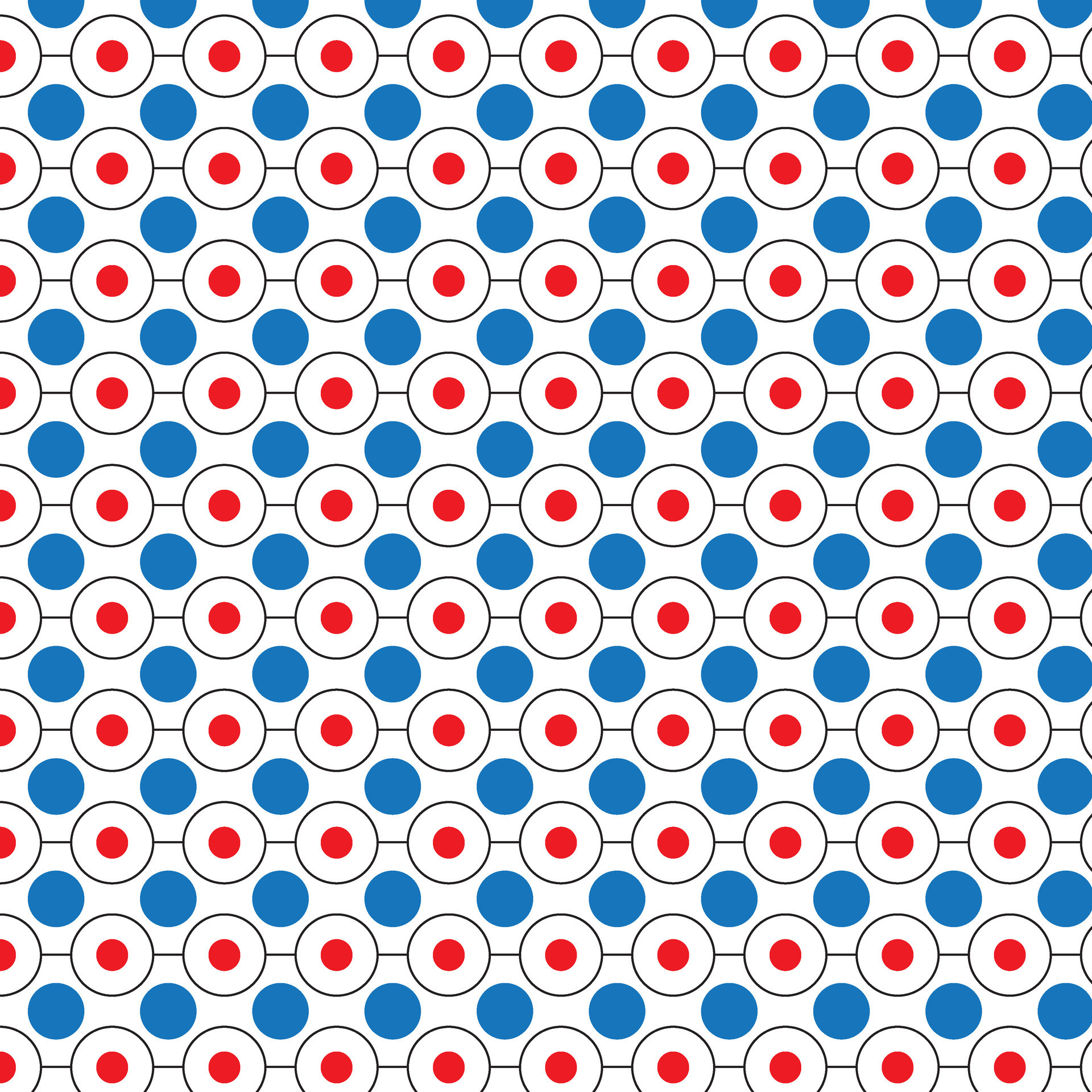 abstract geometric blue red circle repeat pattern. 26696684 Vector Art ...