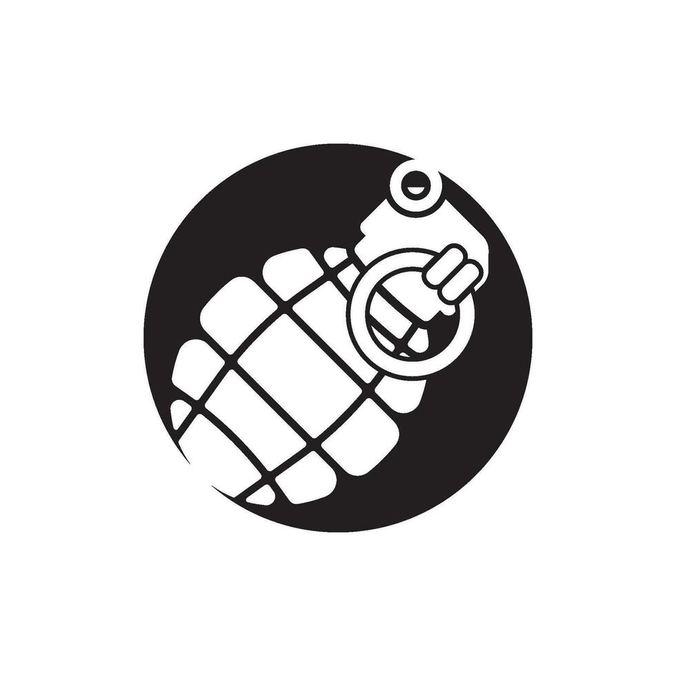 Grenade icon logo vector illustration template design. 26697458 Vector ...