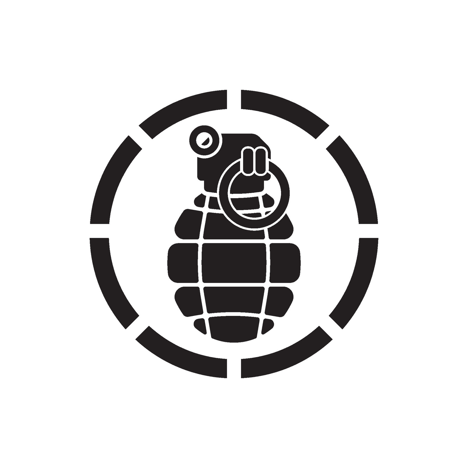 Grenade icon logo vector illustration template design. 26697465 Vector ...