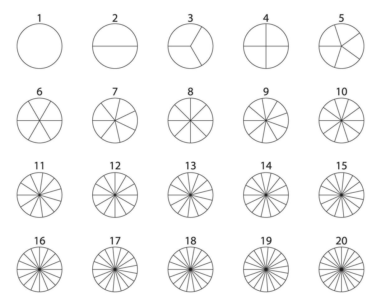 Set of segmented circles. 26700643 Vector Art at Vecteezy Set of segmented circles. 26700643 Vector Art at Vecteezy