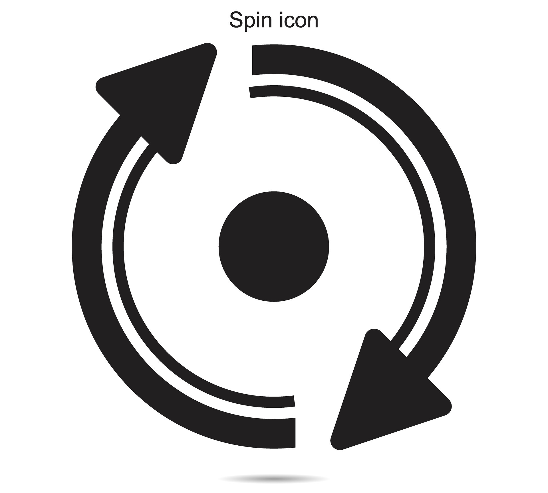 Spin icon, vector illustration. 26700646 Vector Art at Vecteezy