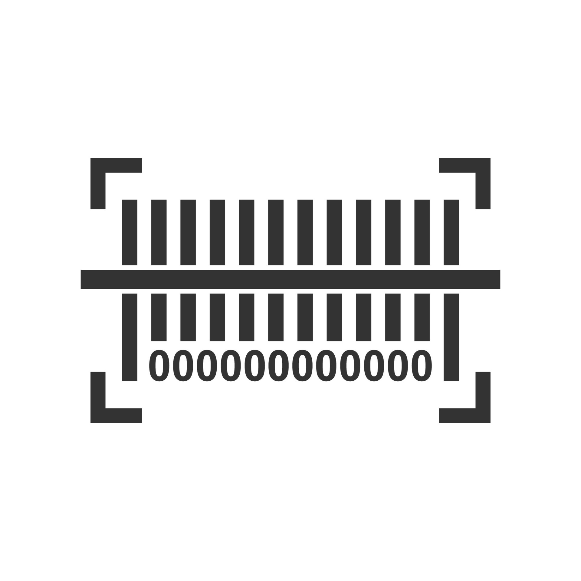 Vector Illustration Of Scan Code Icon In Dark Color And White