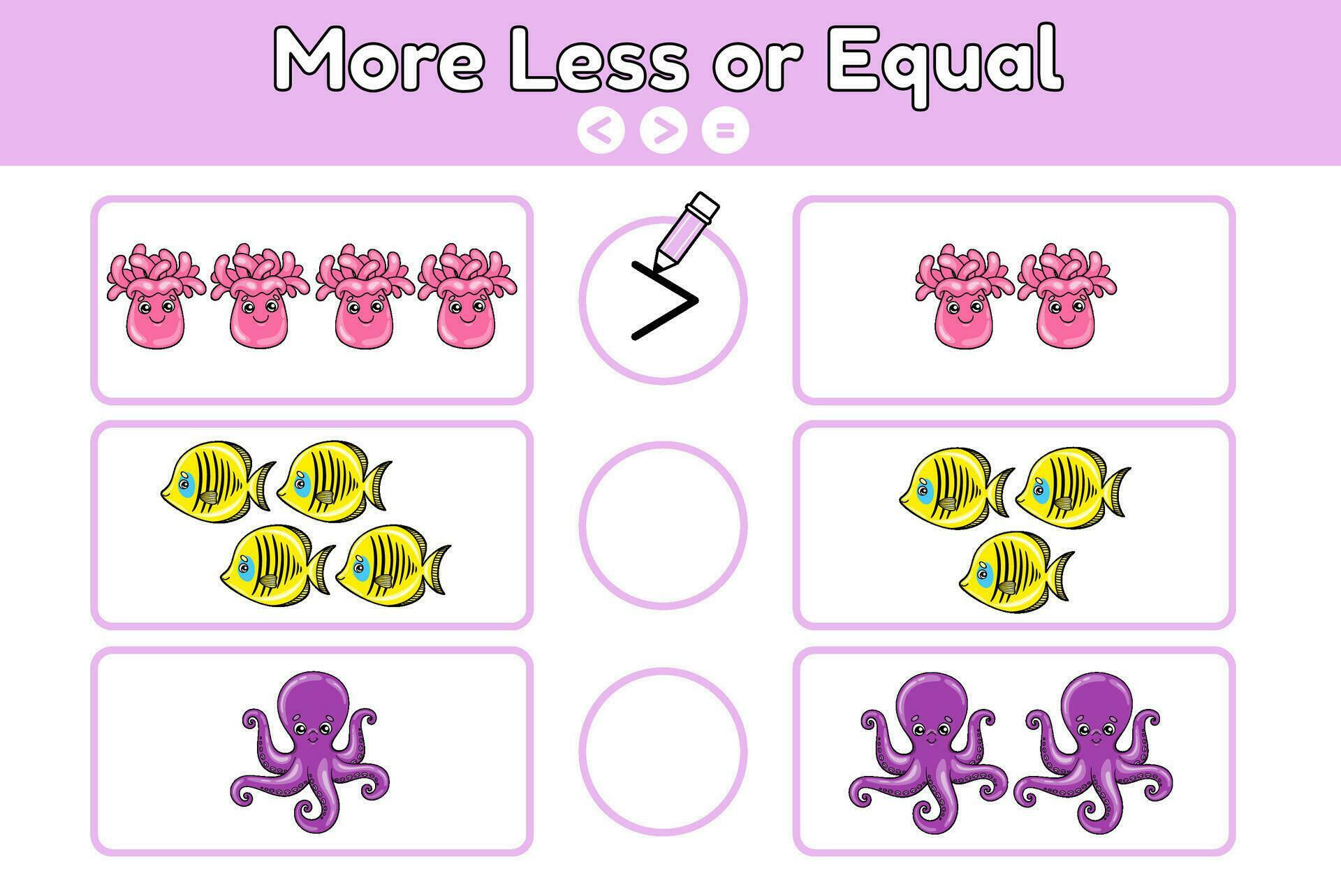 Math educational game for children. Learning kids counting and algebra ...