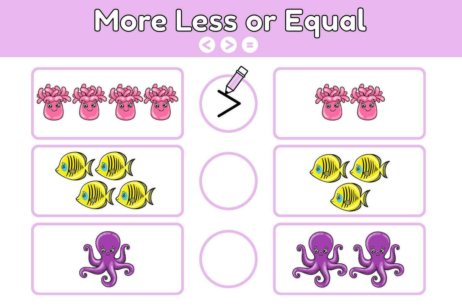 Math educational game for children. Learning kids counting and algebra ...