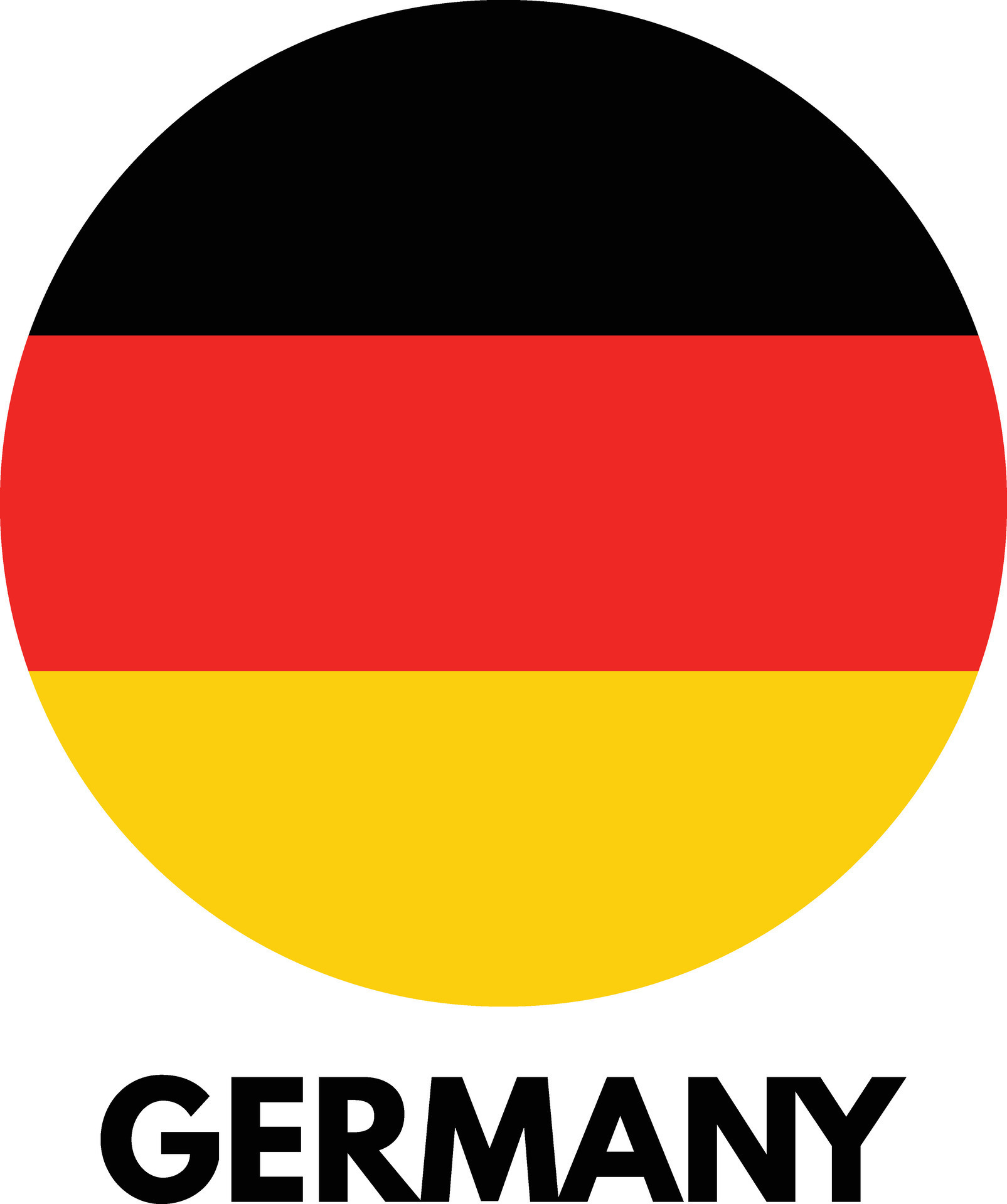 Round Germany Flag Icon Vector Isolated On White Background Germany Flag Circle Button