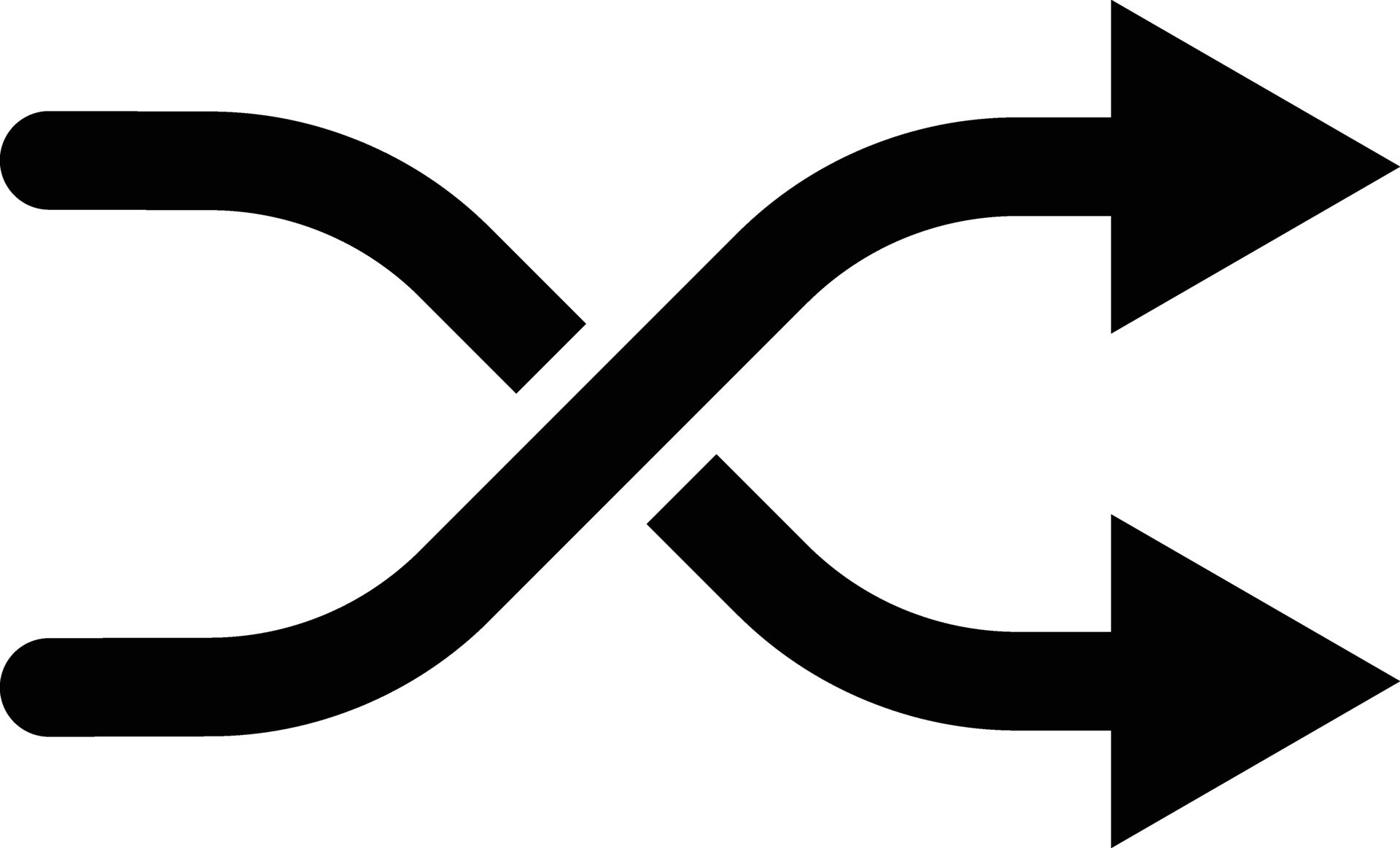 Shuffle Icon Vector In Trendy Flat Style Isolated On White Background