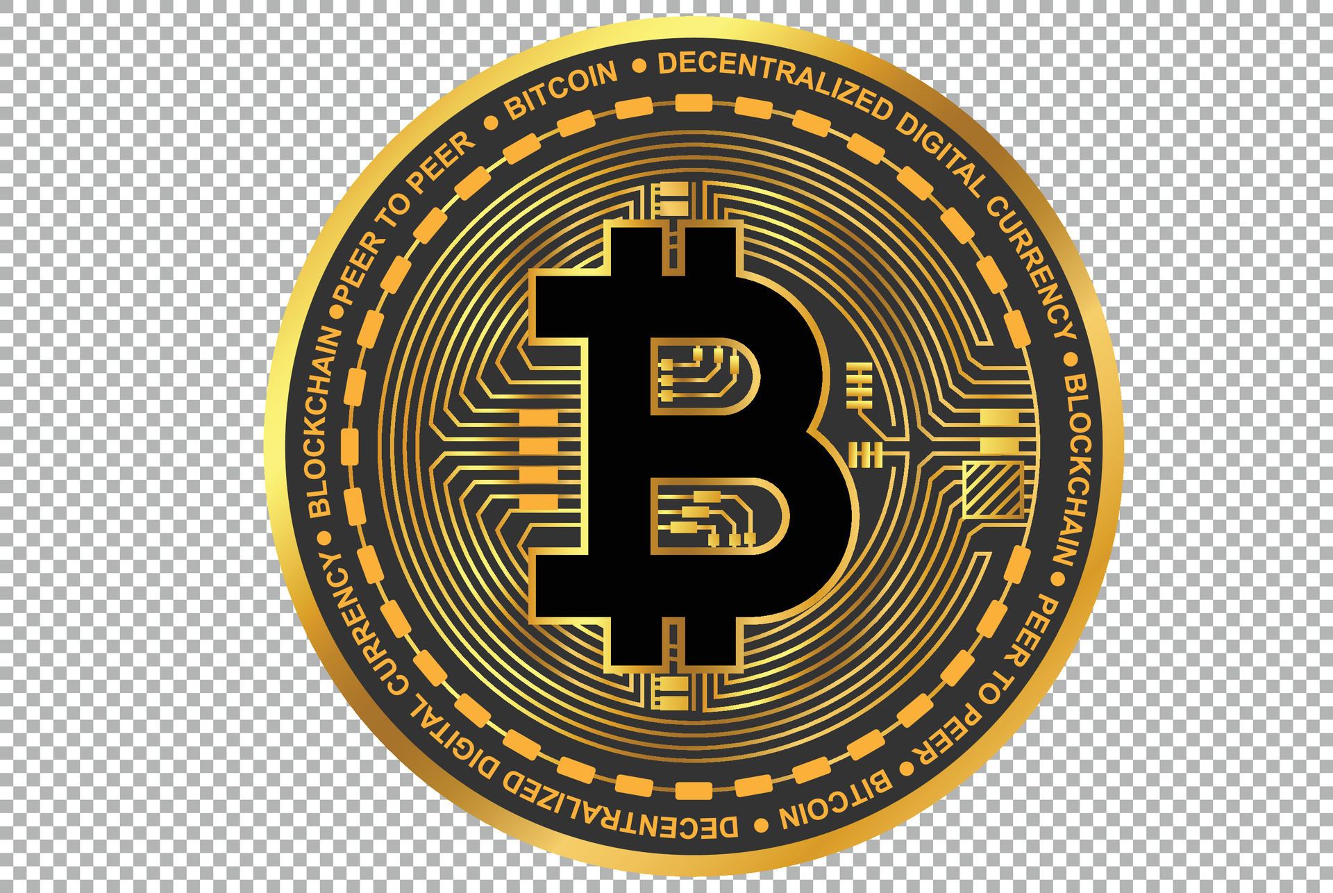 Bitcoin Cryptocurrency Vector. Bitcoin symbol isolated on grey ... Bitcoin Cryptocurrency Vector. Bitcoin symbol isolated on grey ...