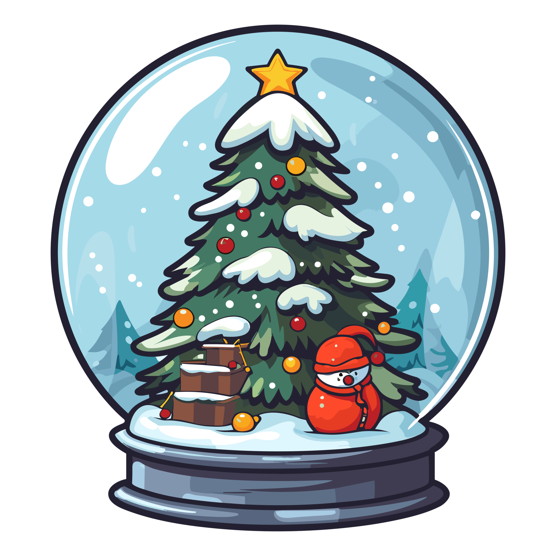 Snow Globe With Winter Scene 26721210 PNG snow-globe-with-winter-scene-26721210-png