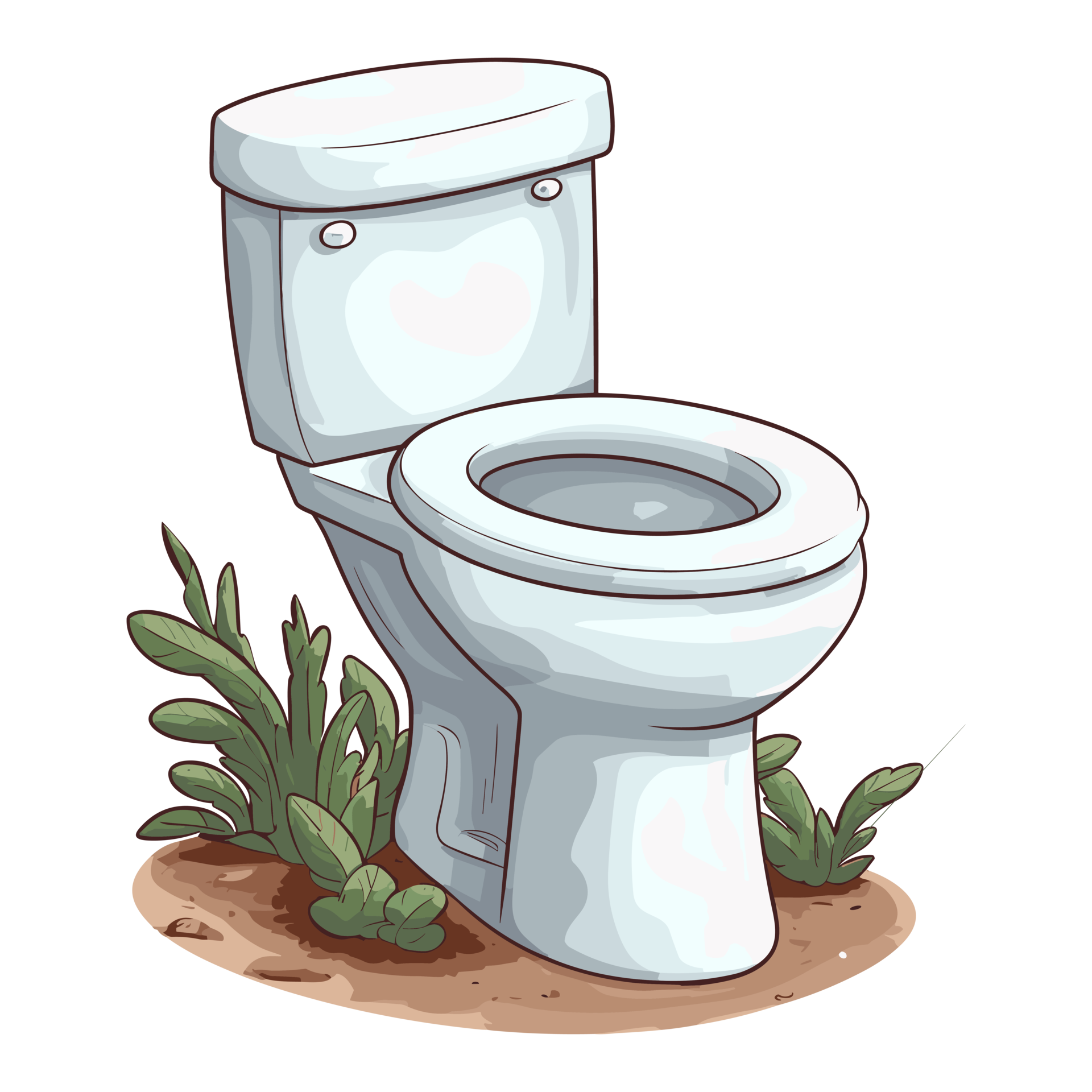 Open Toilet Bowl