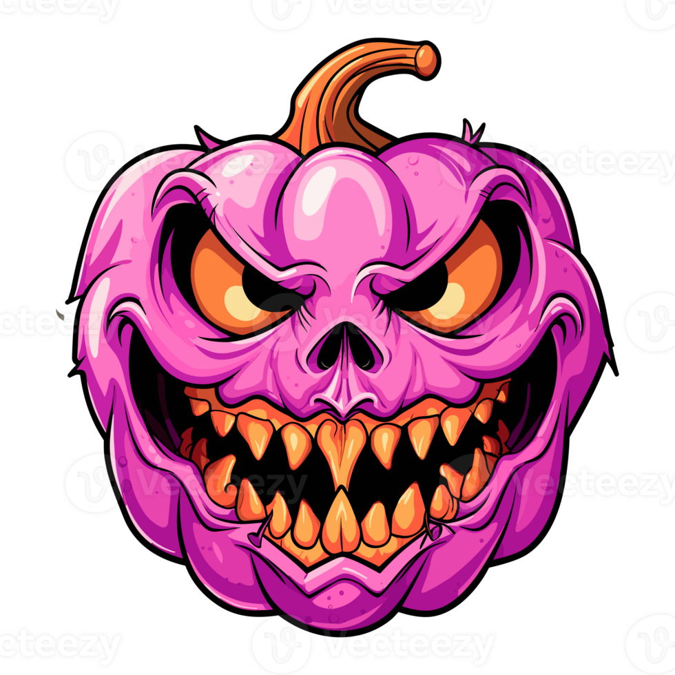 Halloween Pink Pumpkin Clipart, Monster Pink Pumpkin Jack O Lantern ...