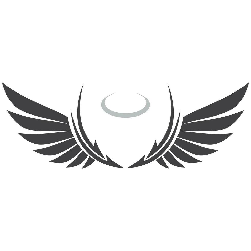 Angel wings logo 26722114 Vector Art at Vecteezy