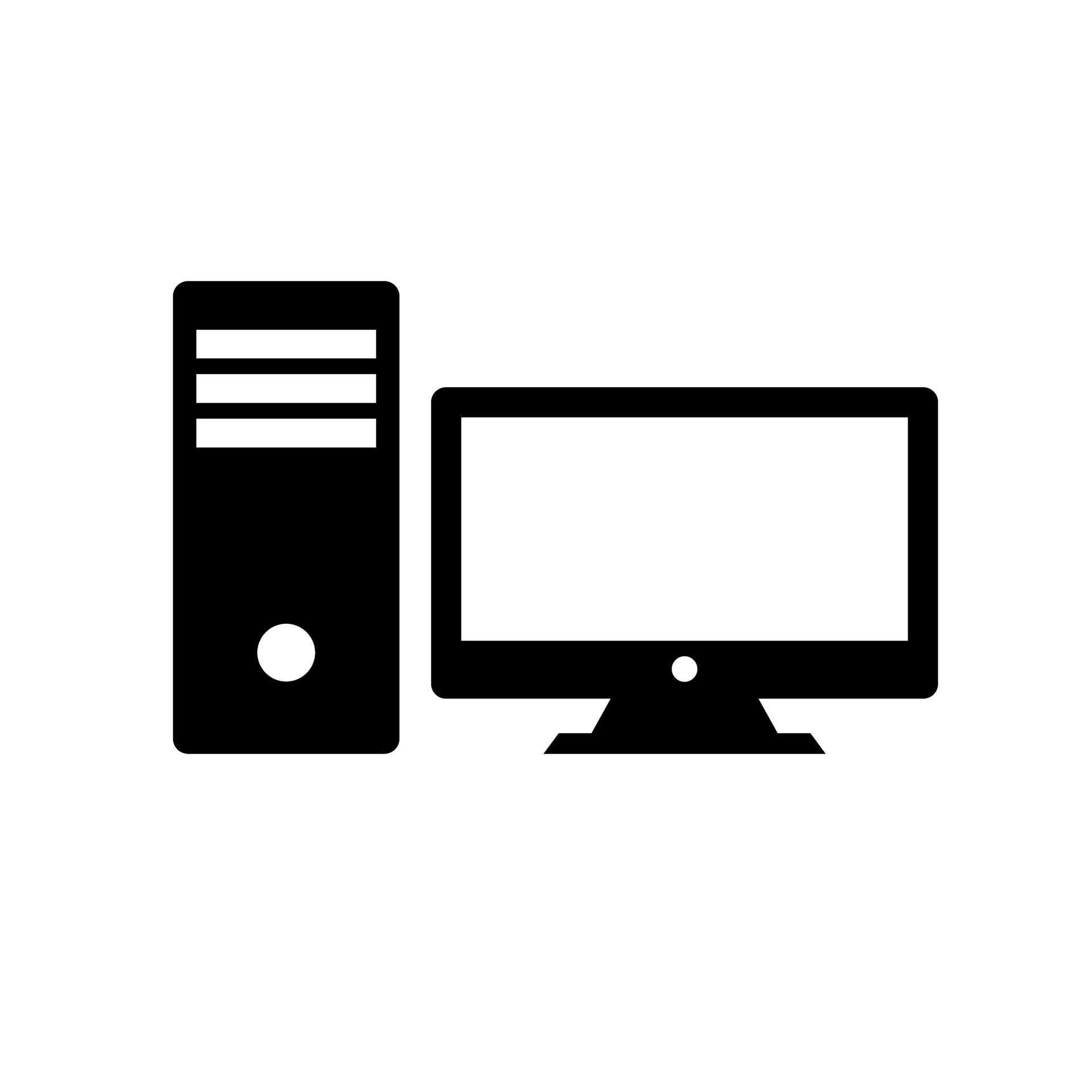 Computer and server icon. Internet and Web. Vector. 26729268 Vector Art ...