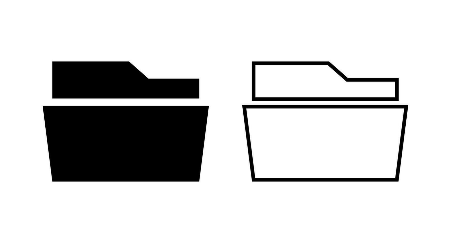 Open folder icon set. Vector. 26729440 Vector Art at Vecteezy Open folder icon set. Vector. 26729440 Vector Art at Vecteezy