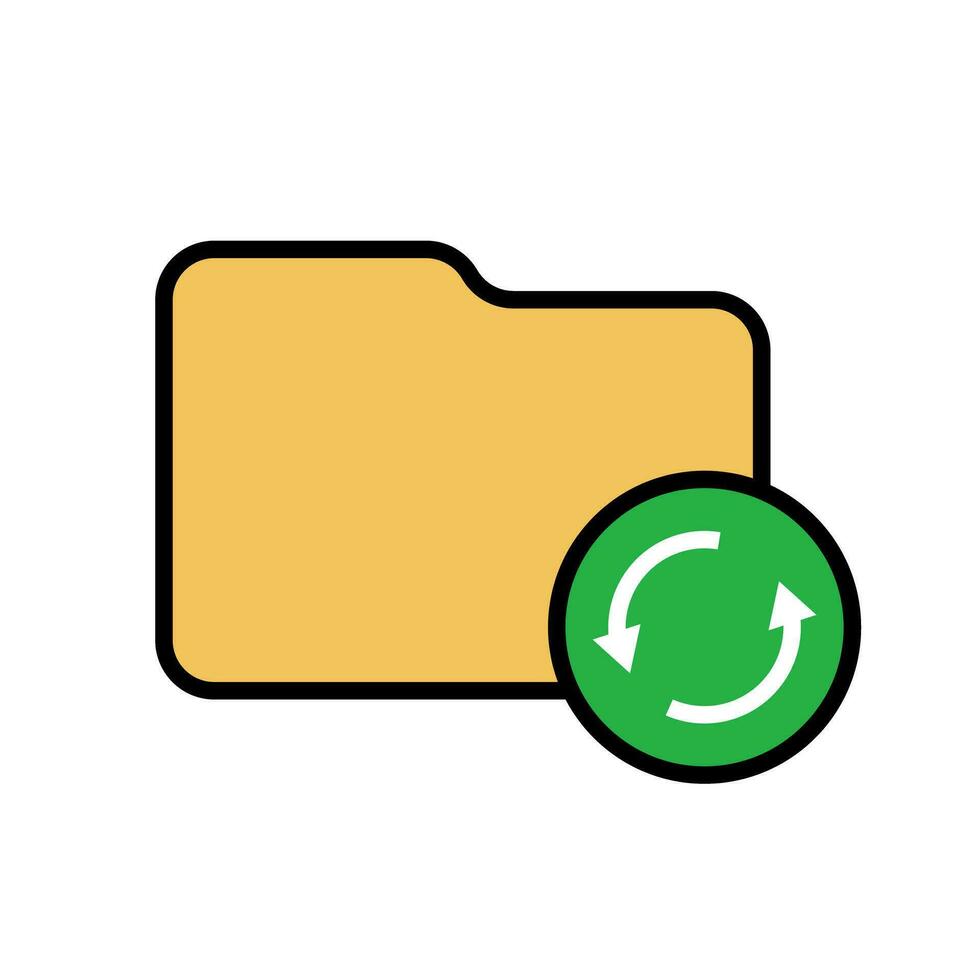 Folder synchronization icon. Update and backup. Vector. 26729697 Vector Art at Vecteezy