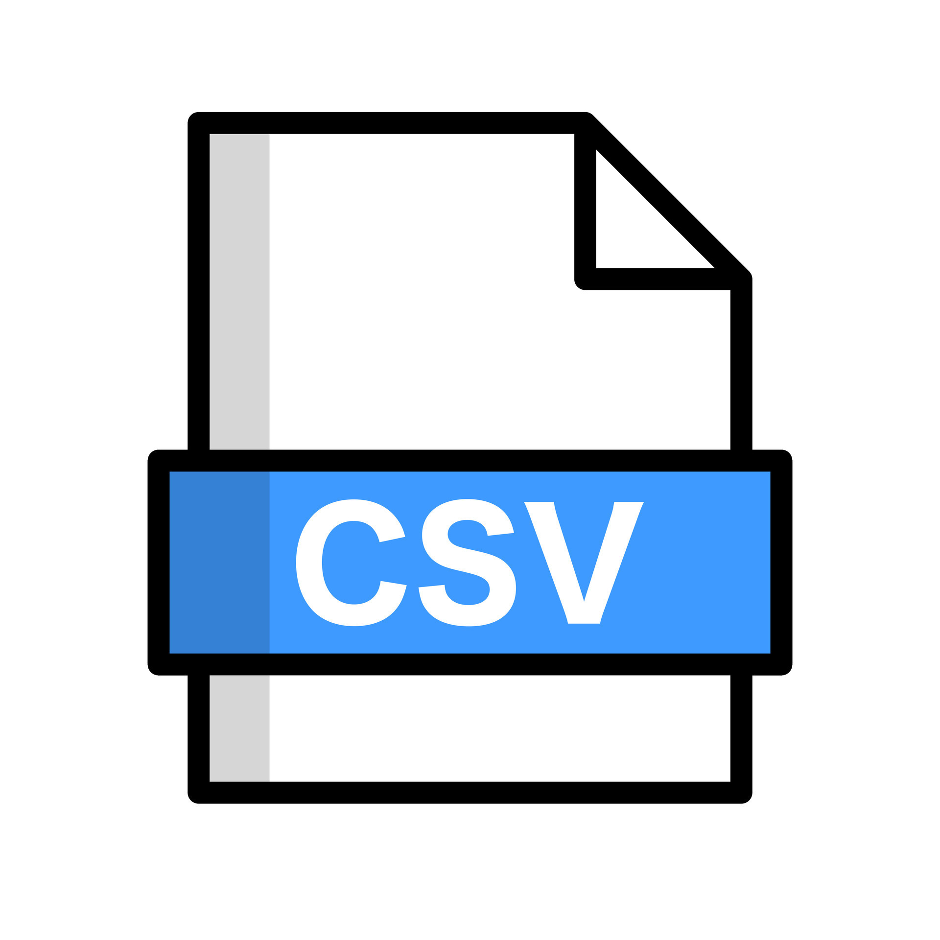 Modern Csv File Icon File Extension For Data Import And Export Vector 26729717 Vector Art At