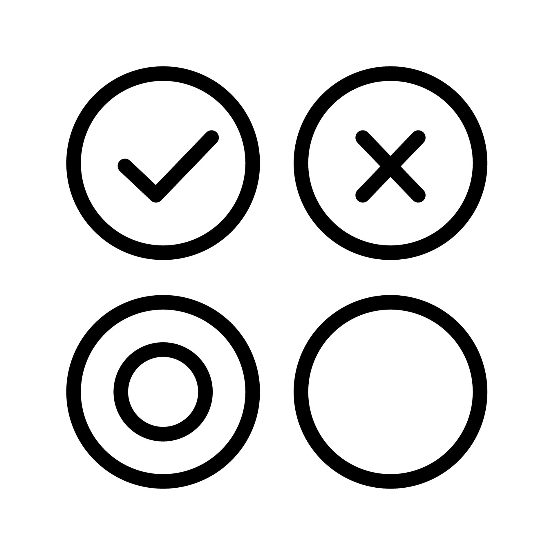 Icon Set Of Check Mark Cross Mark And Round Mark Vector 26729793 Icon Set Of Check Mark Cross Mark And Round Mark Vector 26729793